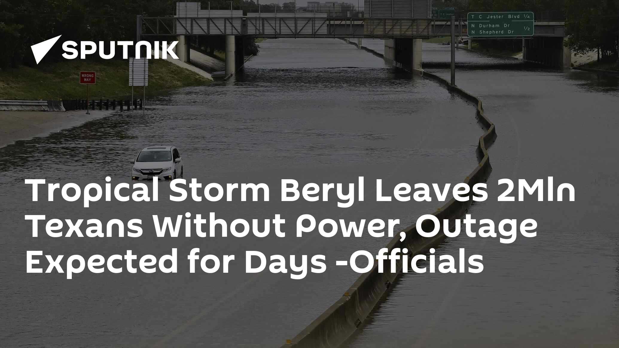 Tropical Storm Beryl Leaves 2Mln Texans Without Power, Outage Expected ...
