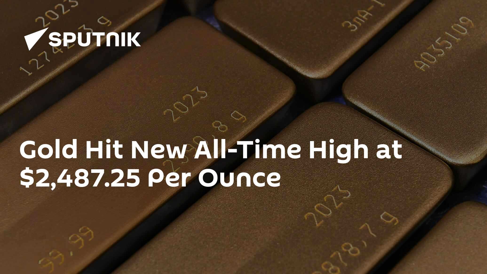Gold Hit New All-Time High at $2,487.25 Per Ounce