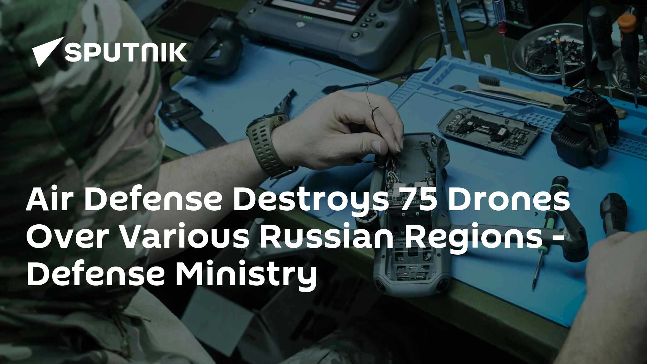 Air Defense Destroys 75 Drones Over Various Russian Regions - Defense ...