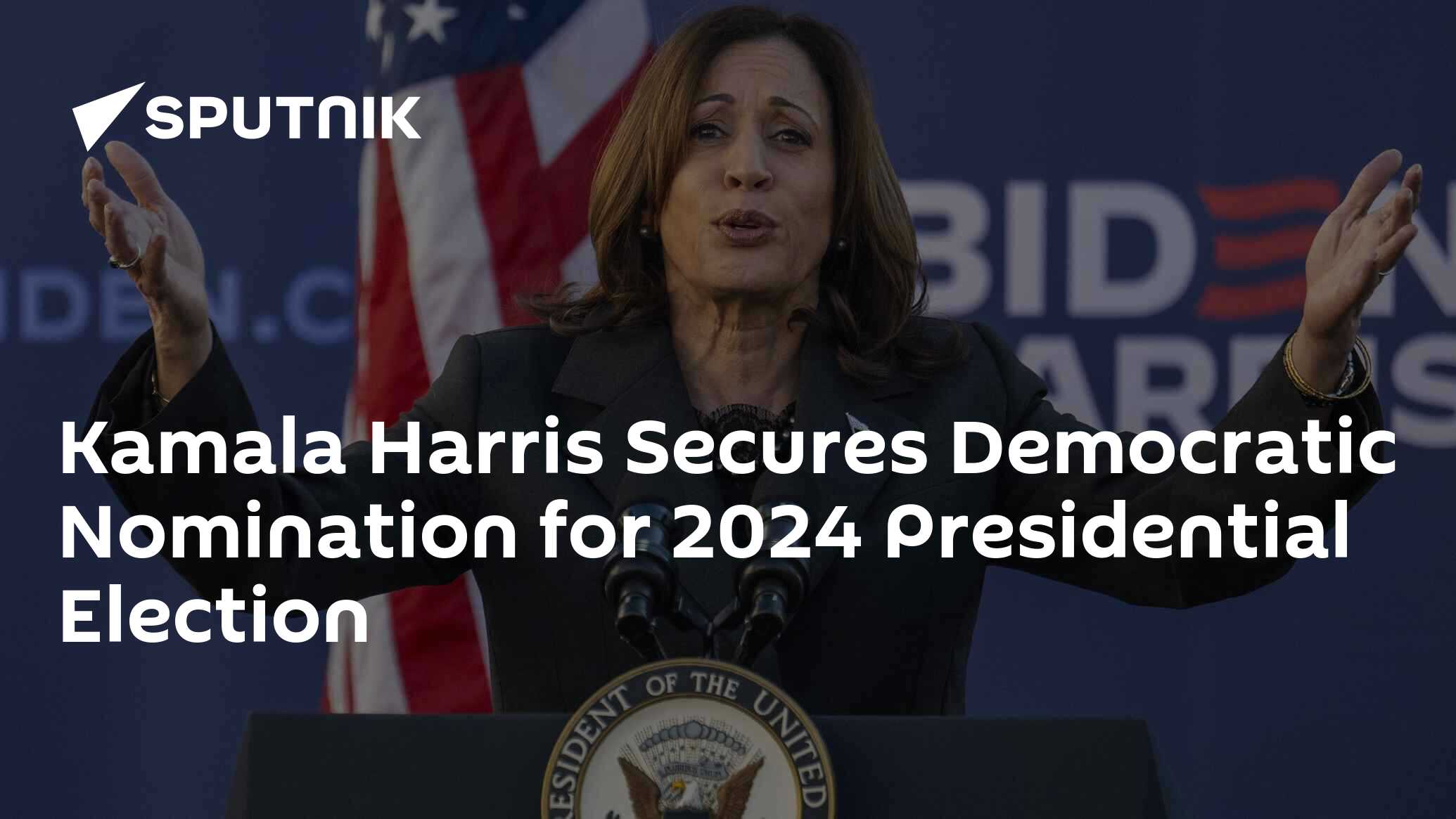 Kamala Harris Secures Democratic Nomination for 2024 Presidential ...
