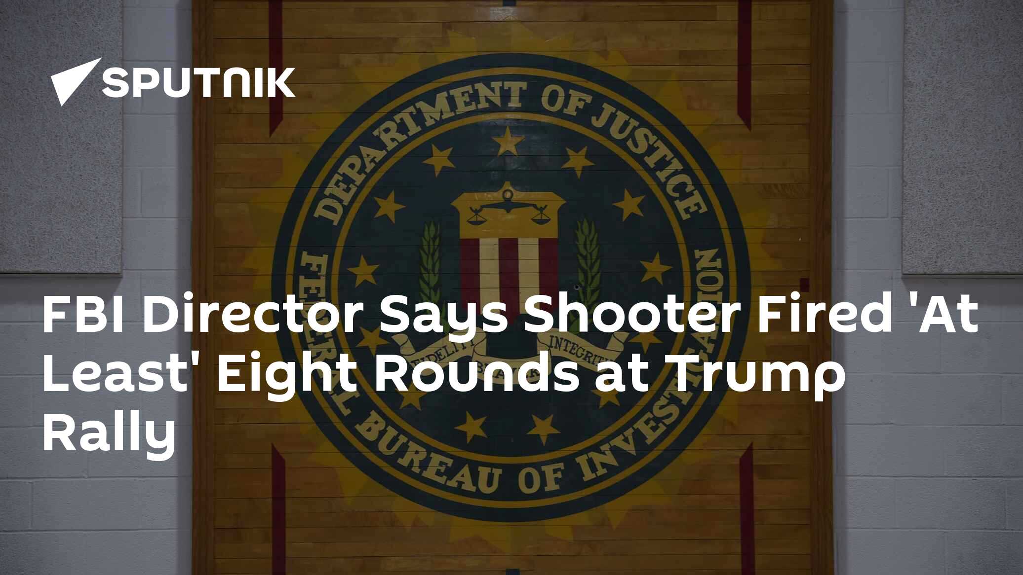 FBI Director Says Shooter Fired 'At Least' Eight Rounds at Trump Rally