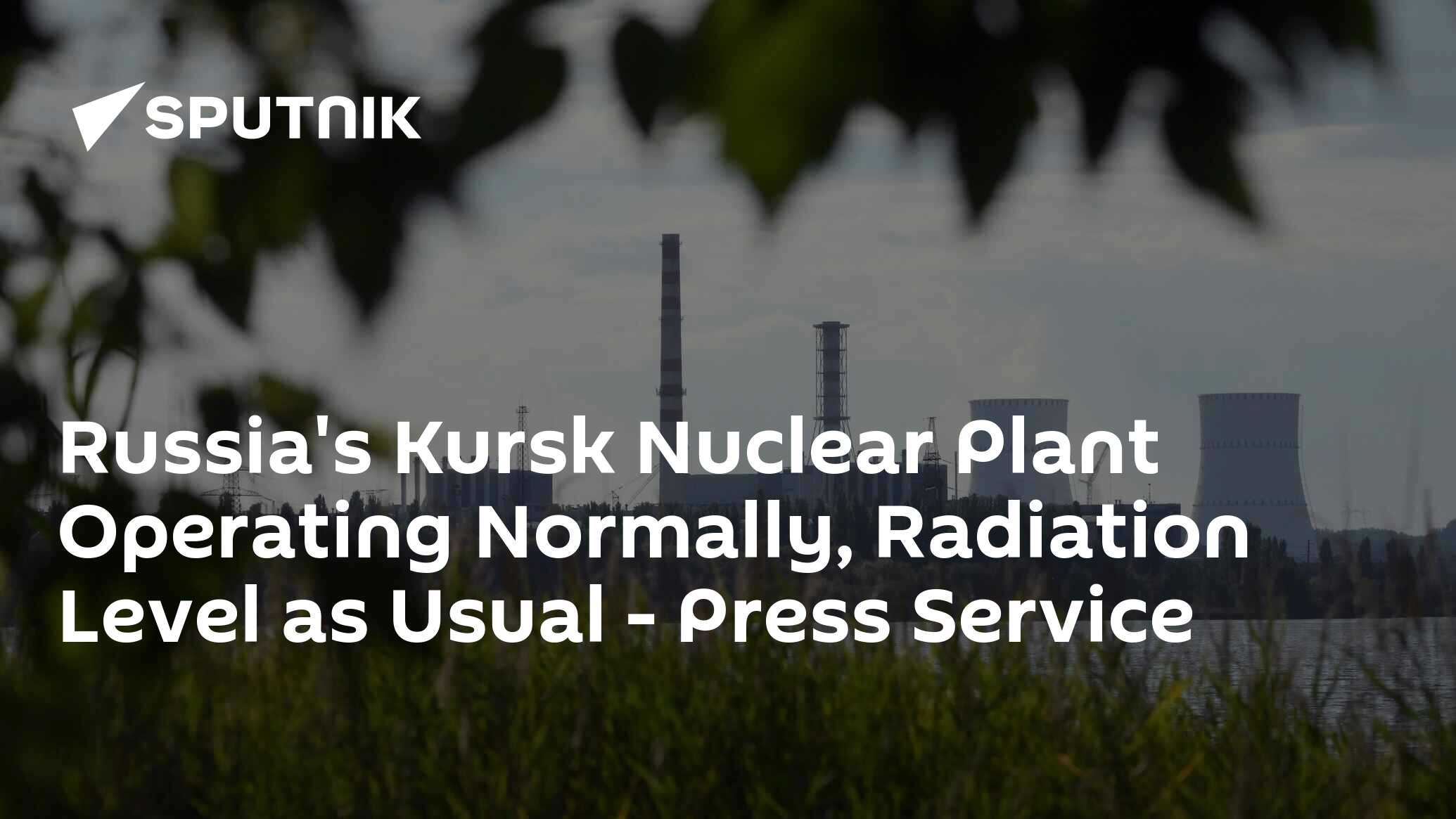 Russia's Kursk Nuclear Plant Operating Normally, Radiation Level as ...