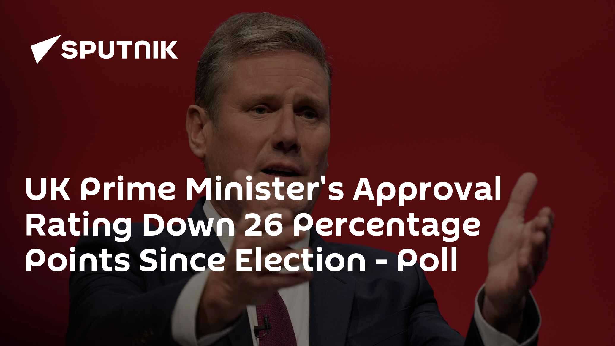 UK Prime Minister's Approval Rating Down 26 Percentage Points Since ...