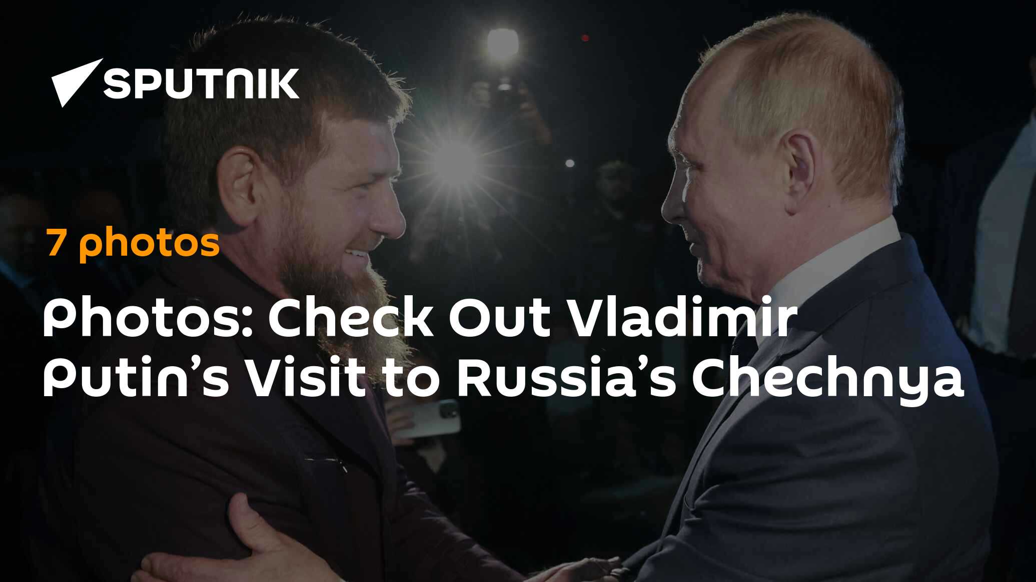 Take a Look How Vladimir Putin Visits Russia's Chechnya