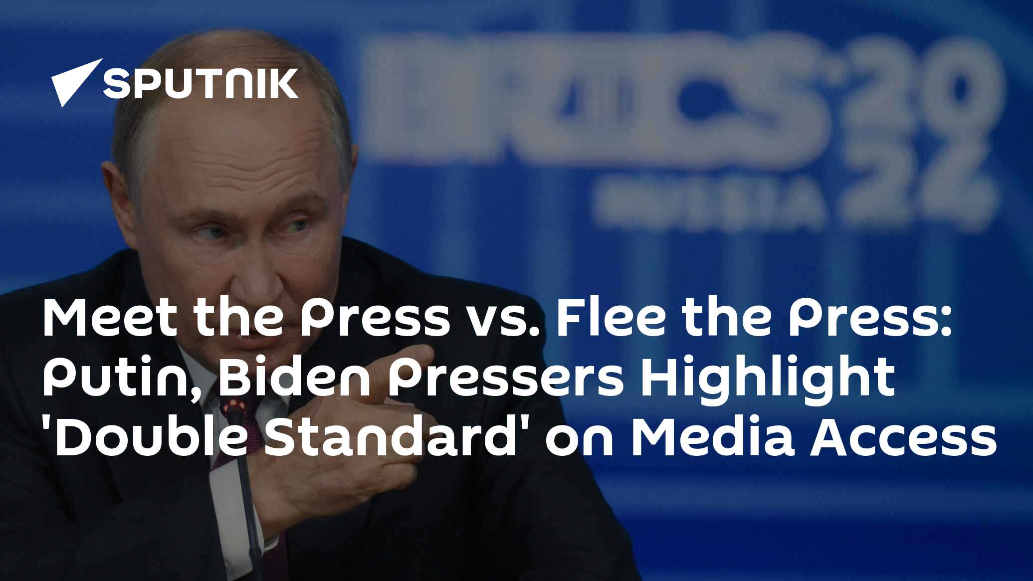 Meet the Press vs. Flee the Press: Putin, Biden Pressers Highlight ...