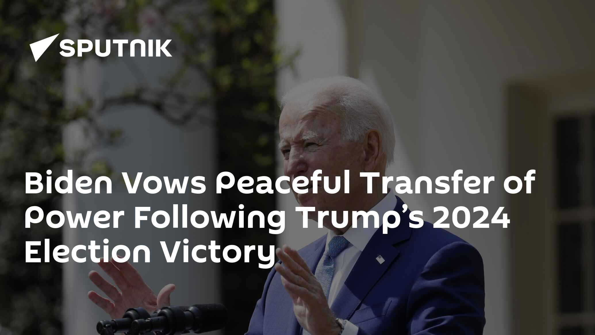 Biden Assures Nation of Orderly Transition as Trump Wins 2024 Election