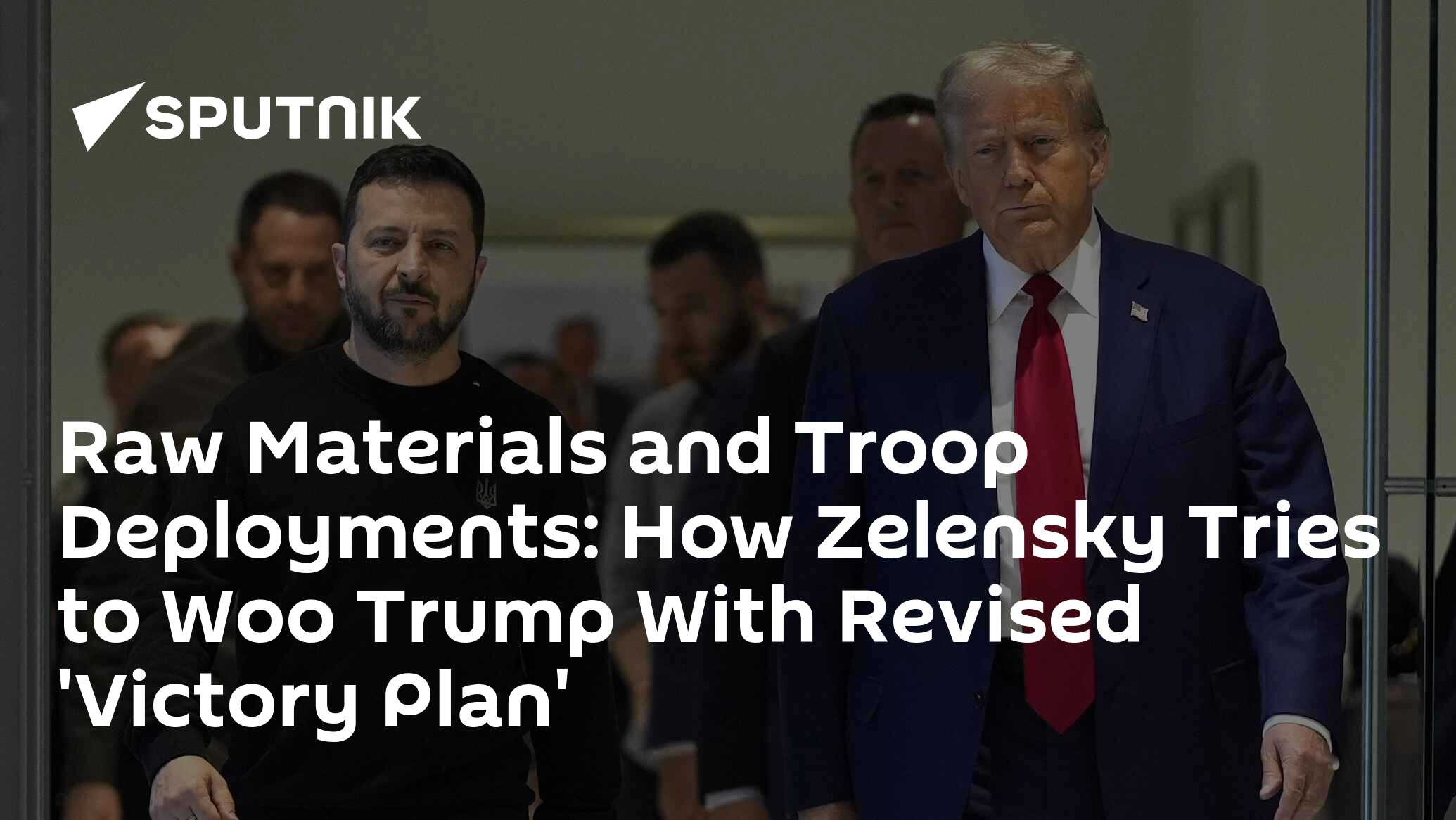Raw Materials and Troop Deployments: How Zelensky Tries to Woo Trump ...