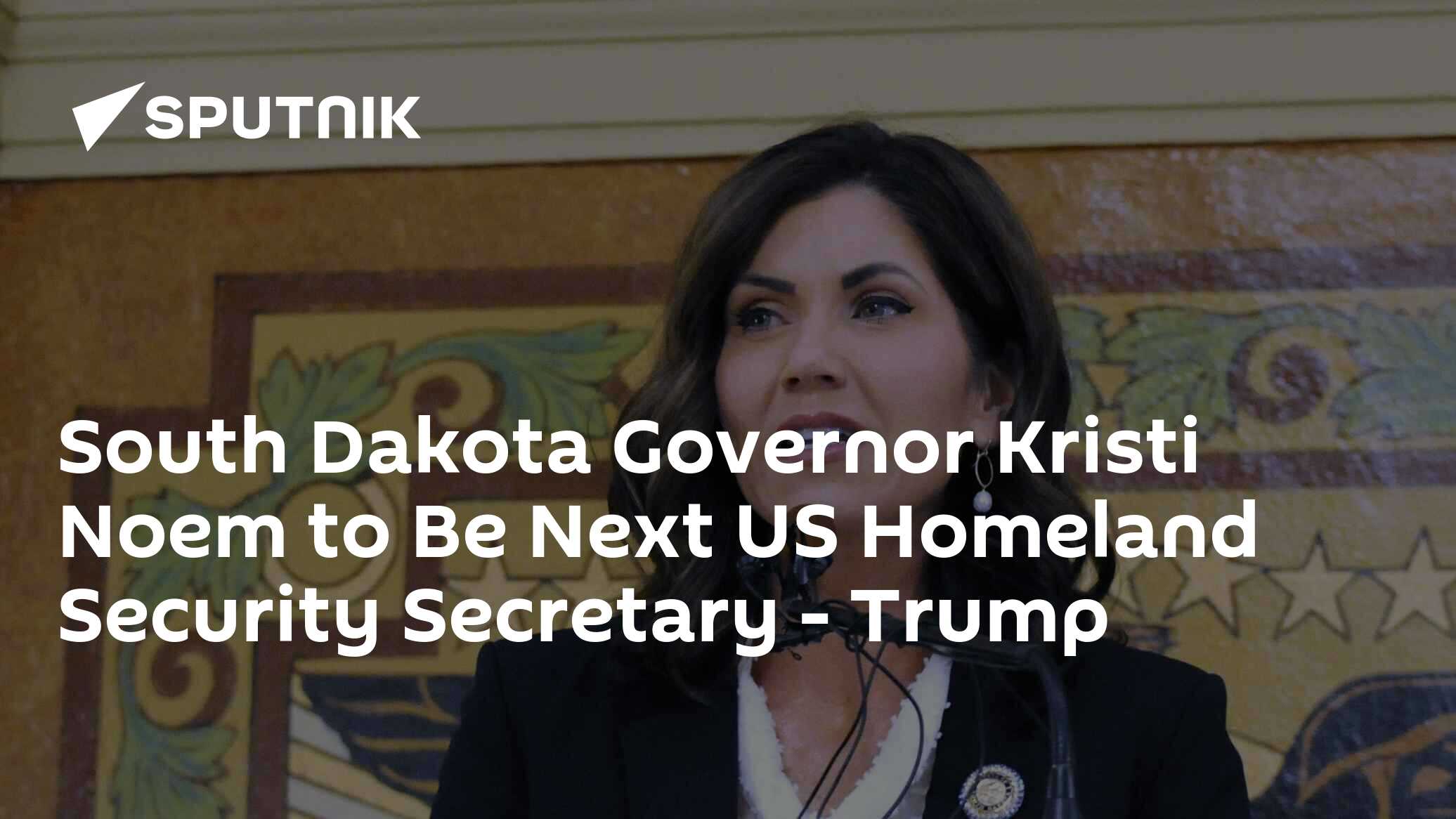 South Dakota Governor Kristi Noem to Be Next US Homeland Security ...