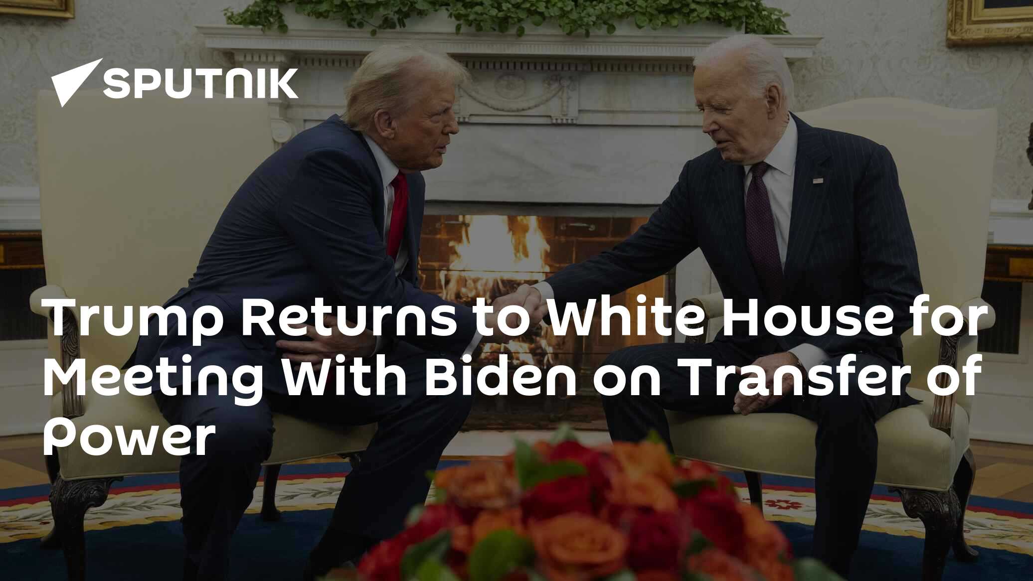 Trump Returns to White House for Meeting With Biden on Transfer of Power