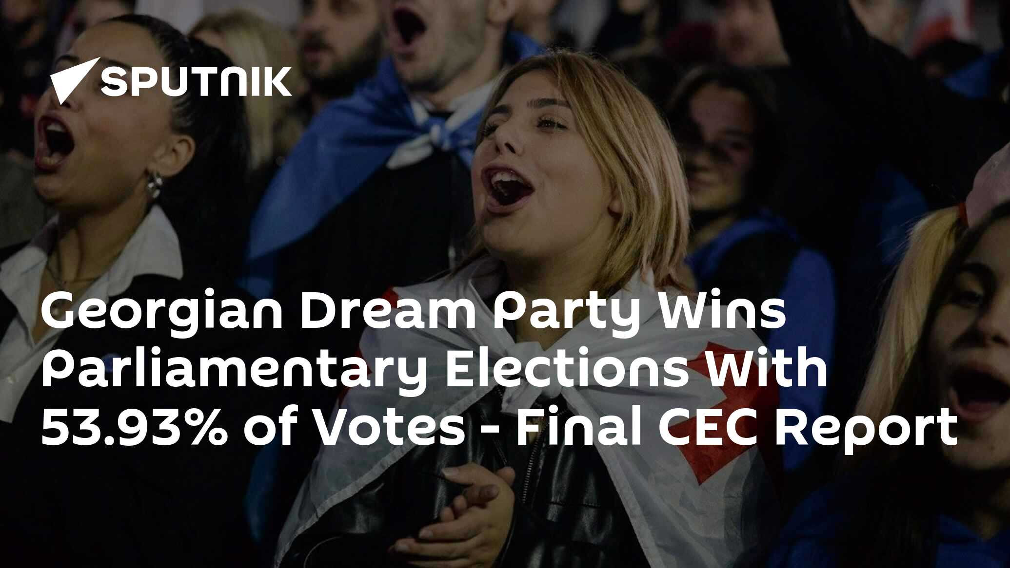 Georgian Dream Party Wins Parliamentary Elections With 53.93% of Votes ...