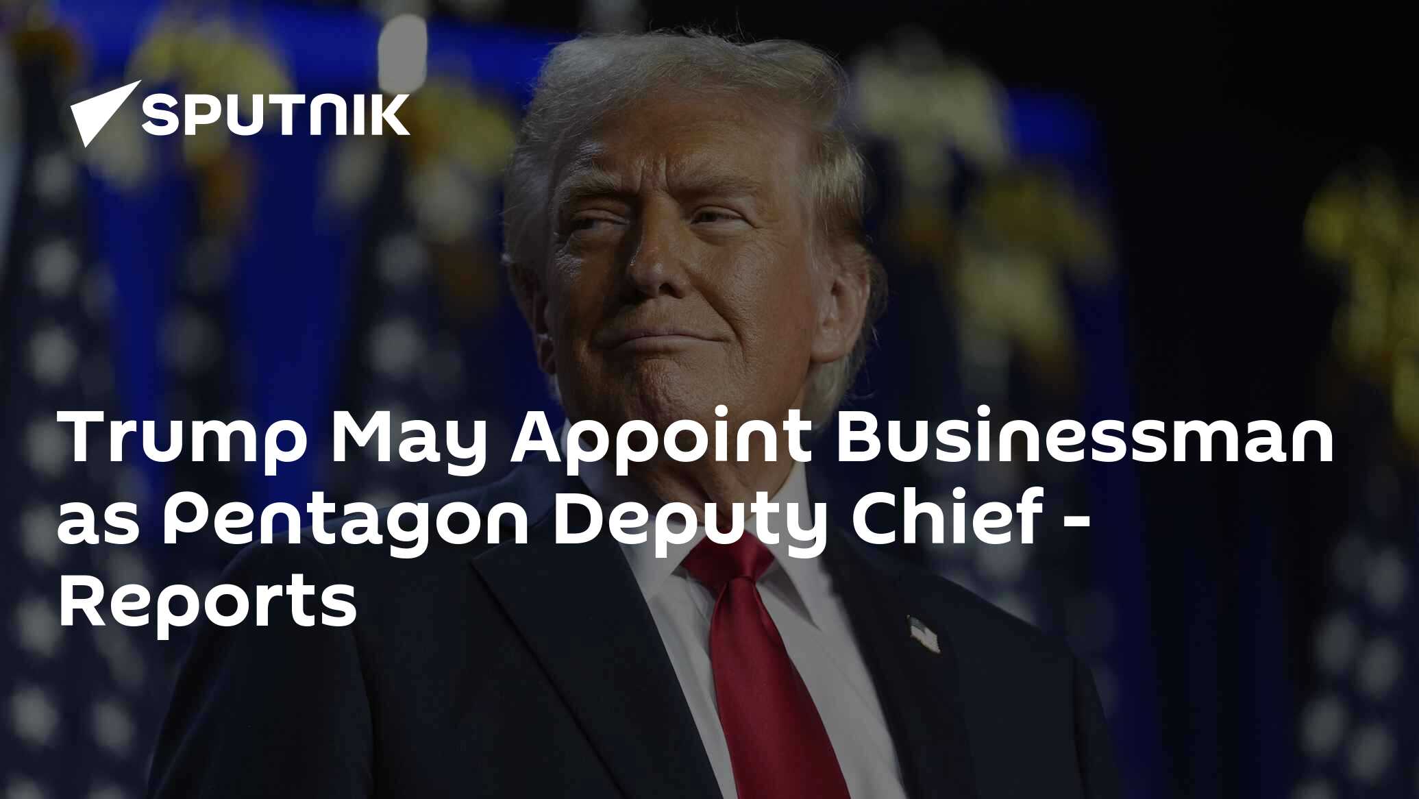 Trump May Appoint Businessman as Pentagon Deputy Chief - Reports