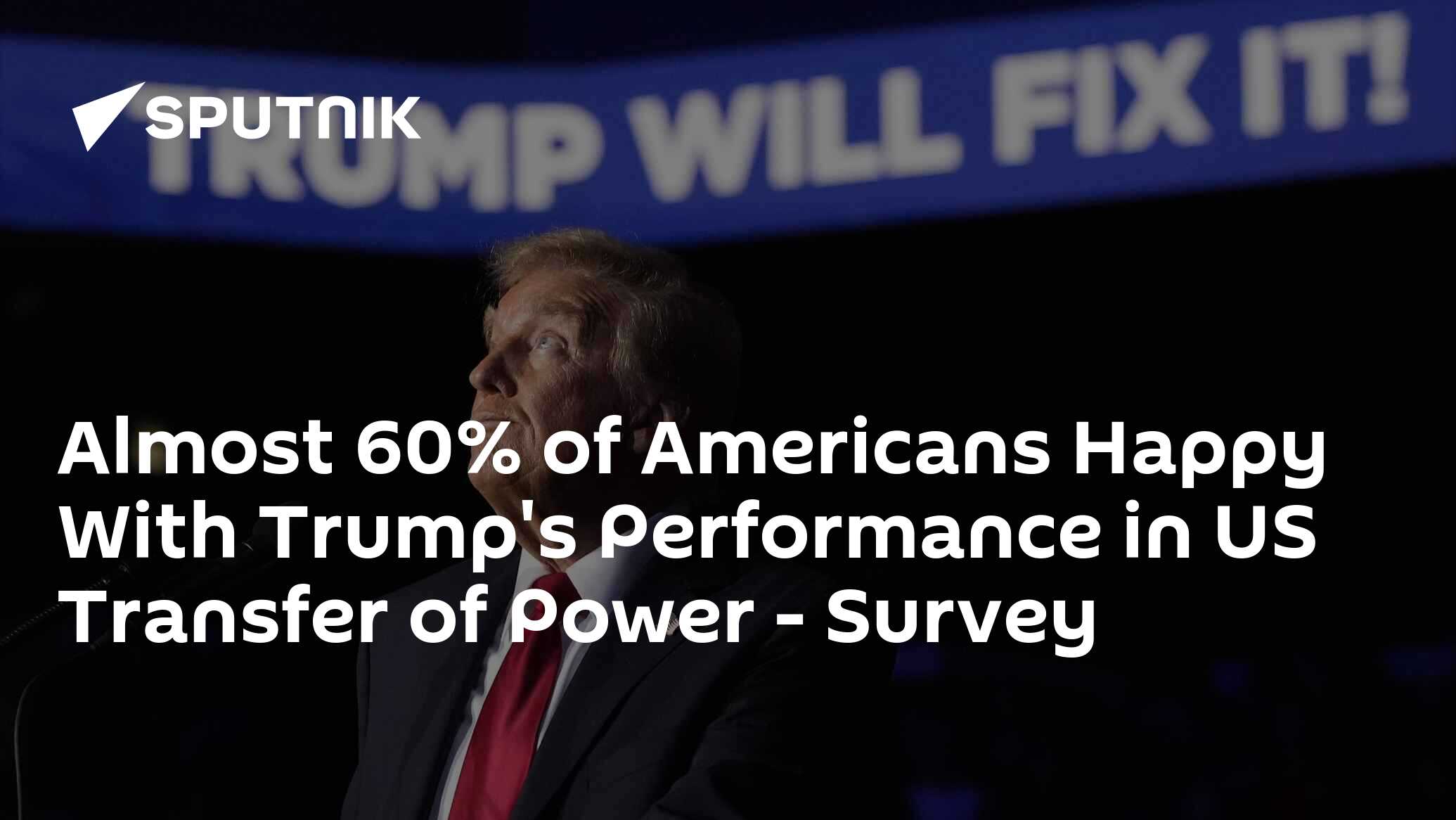 Almost 60% of Americans Happy With Trump's Performance in US Transfer ...