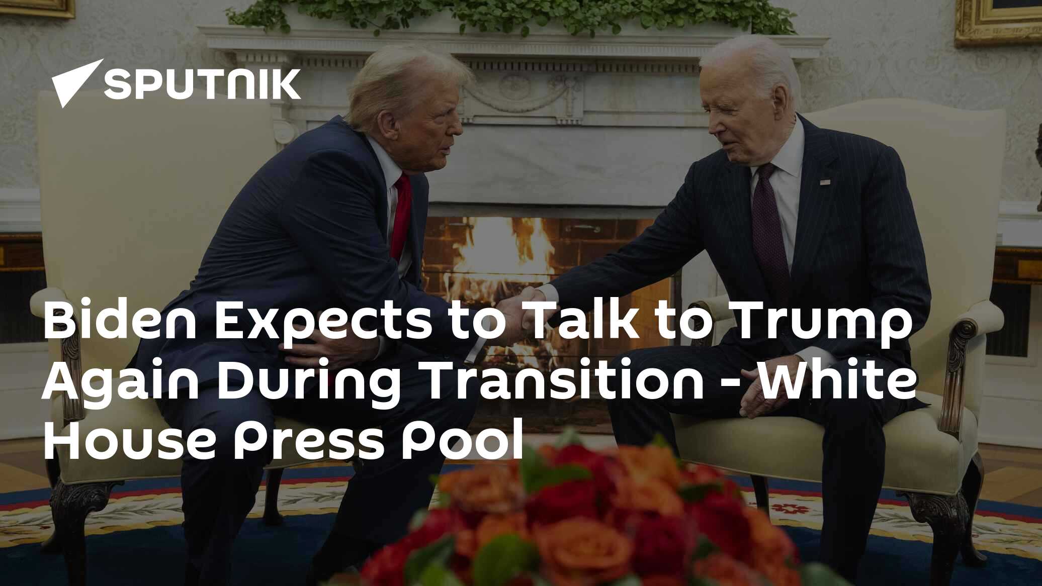 Biden Expects to Talk to Trump Again During Transition - White House ...