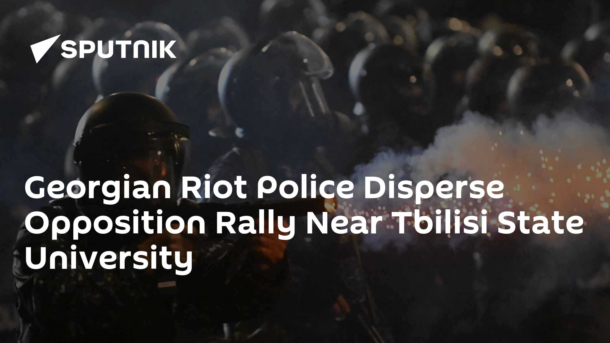 Georgian Riot Police Disperse Opposition Rally Near Tbilisi State ...