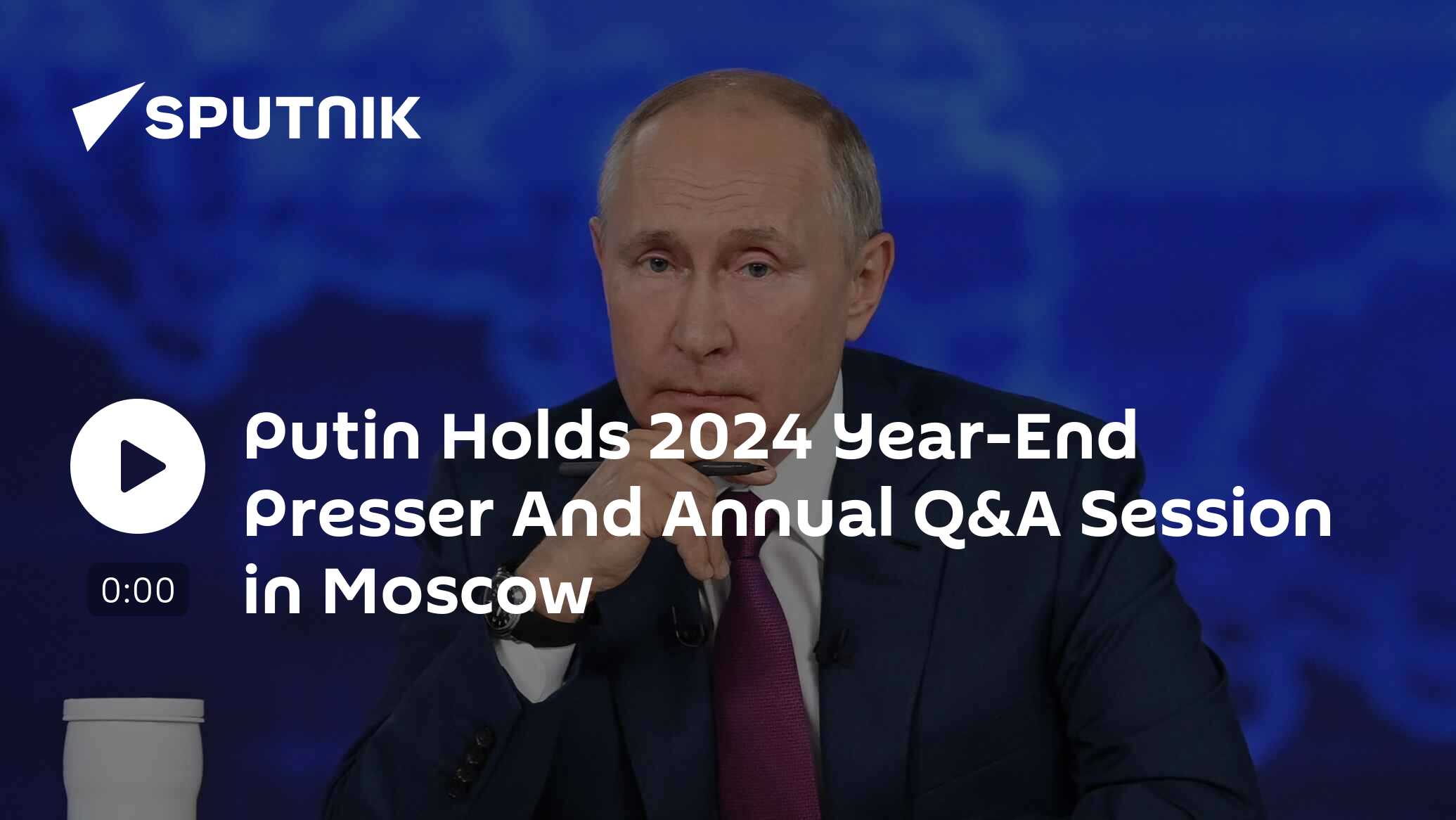 Putin Holds 2024 Year-End Presser And Annual Q&A Session in Moscow