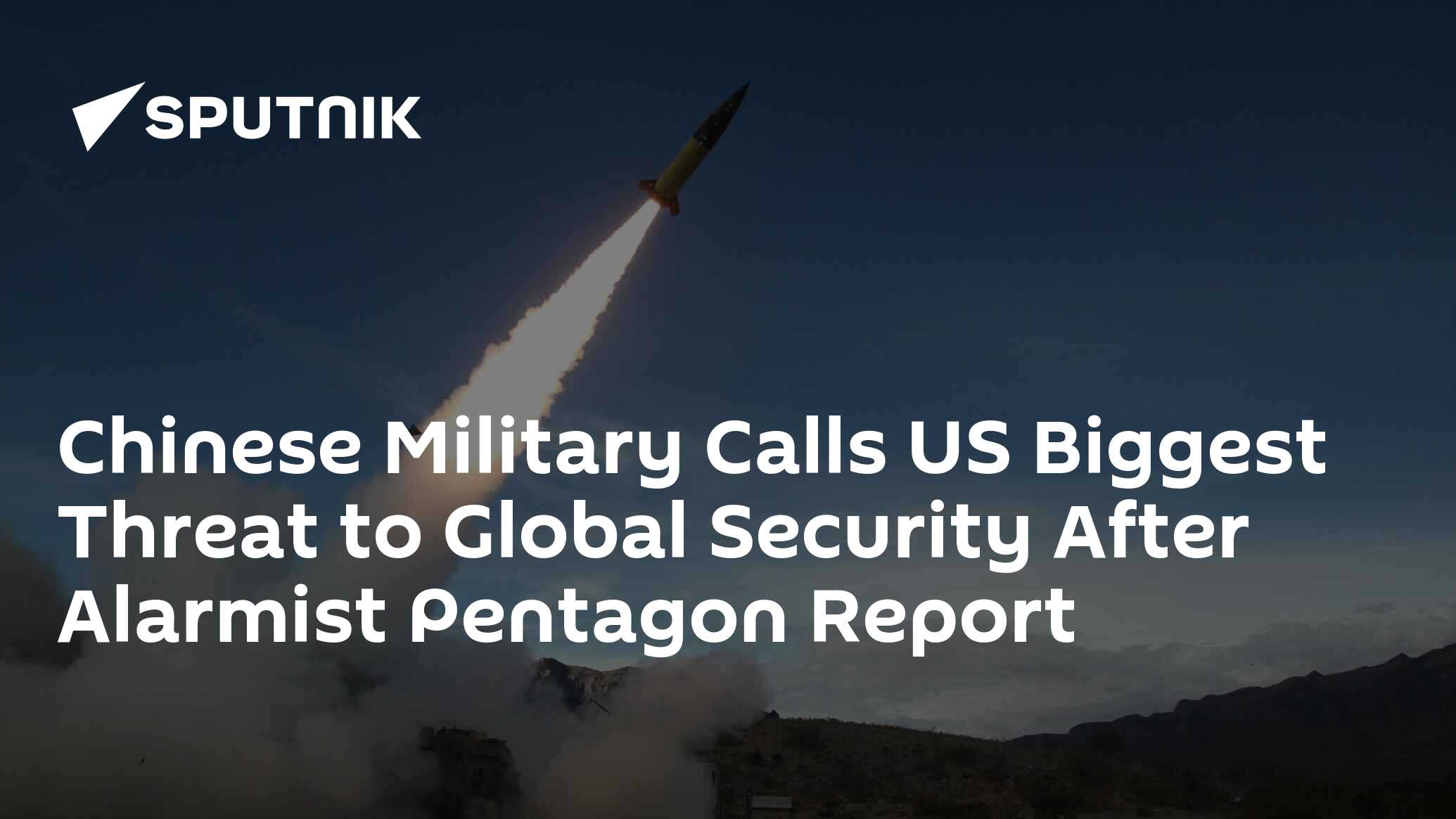 Chinese Military Calls US Biggest Threat to Global Security After ...