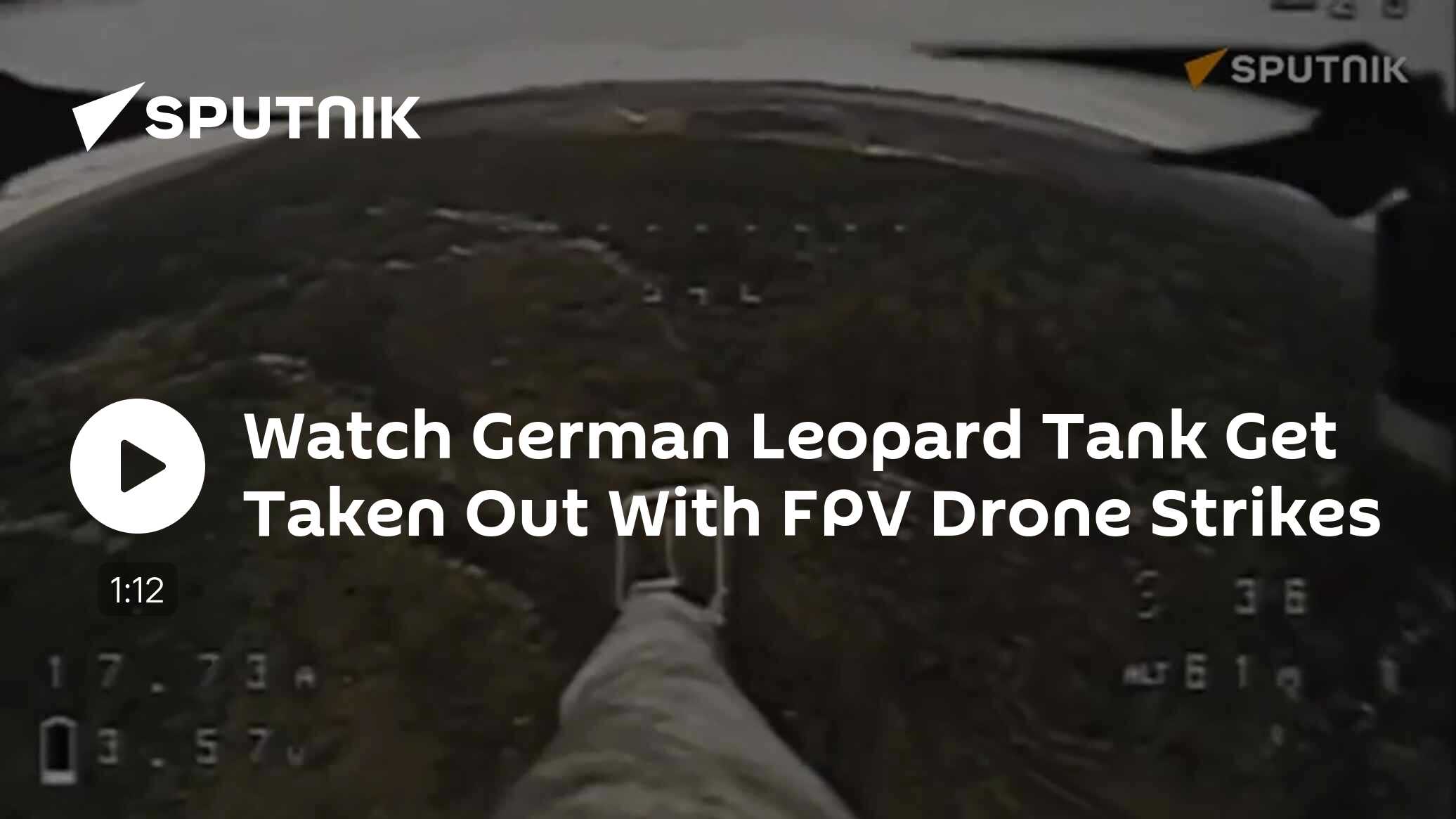 Watch German Leopard Tank Get Taken Out With FPV Drone Strike