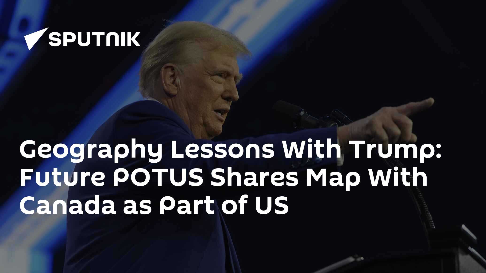 Geography Lessons With Trump: Future POTUS Shares Map With Canada as ...