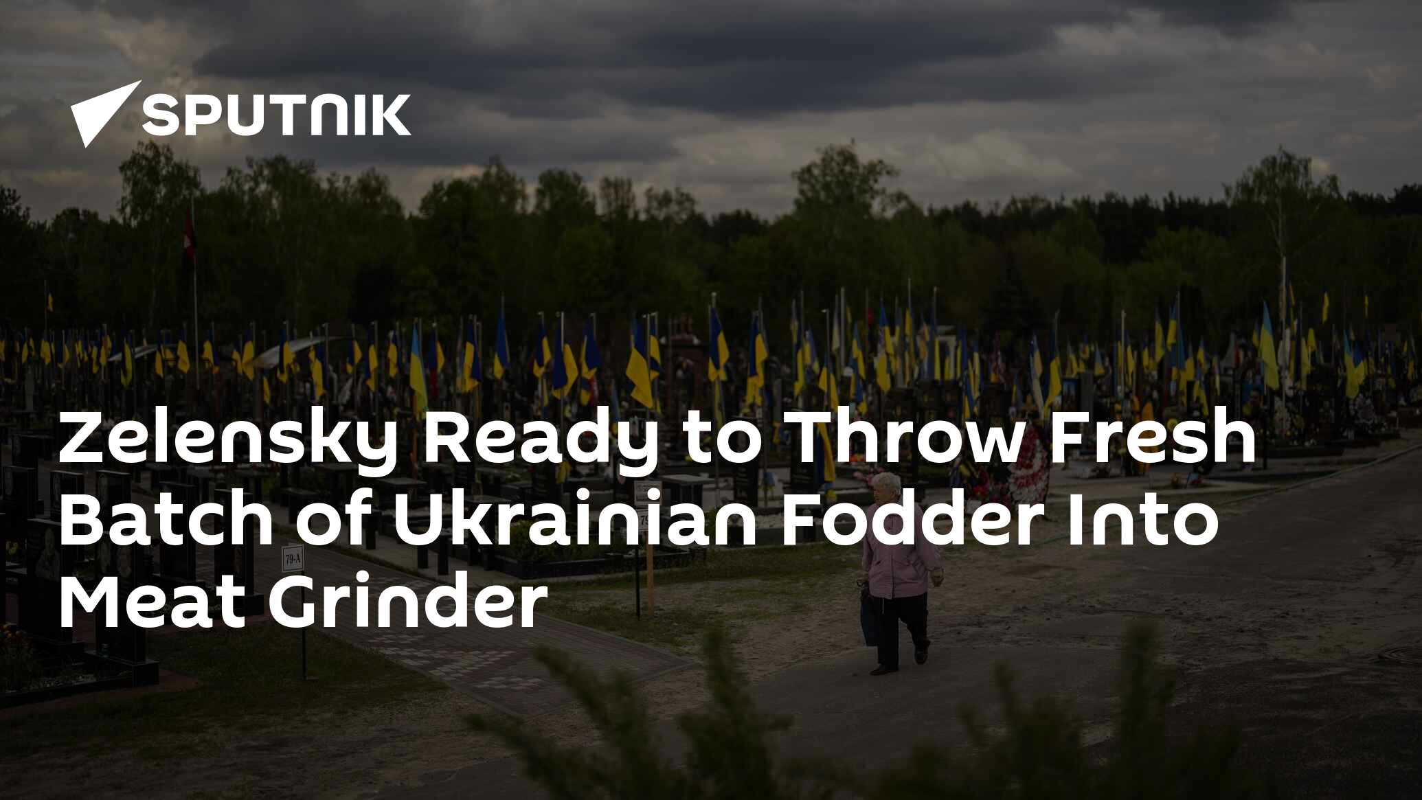 Zelensky Ready to Throw Fresh Batch of Ukrainian Fodder Into Meat Grinder