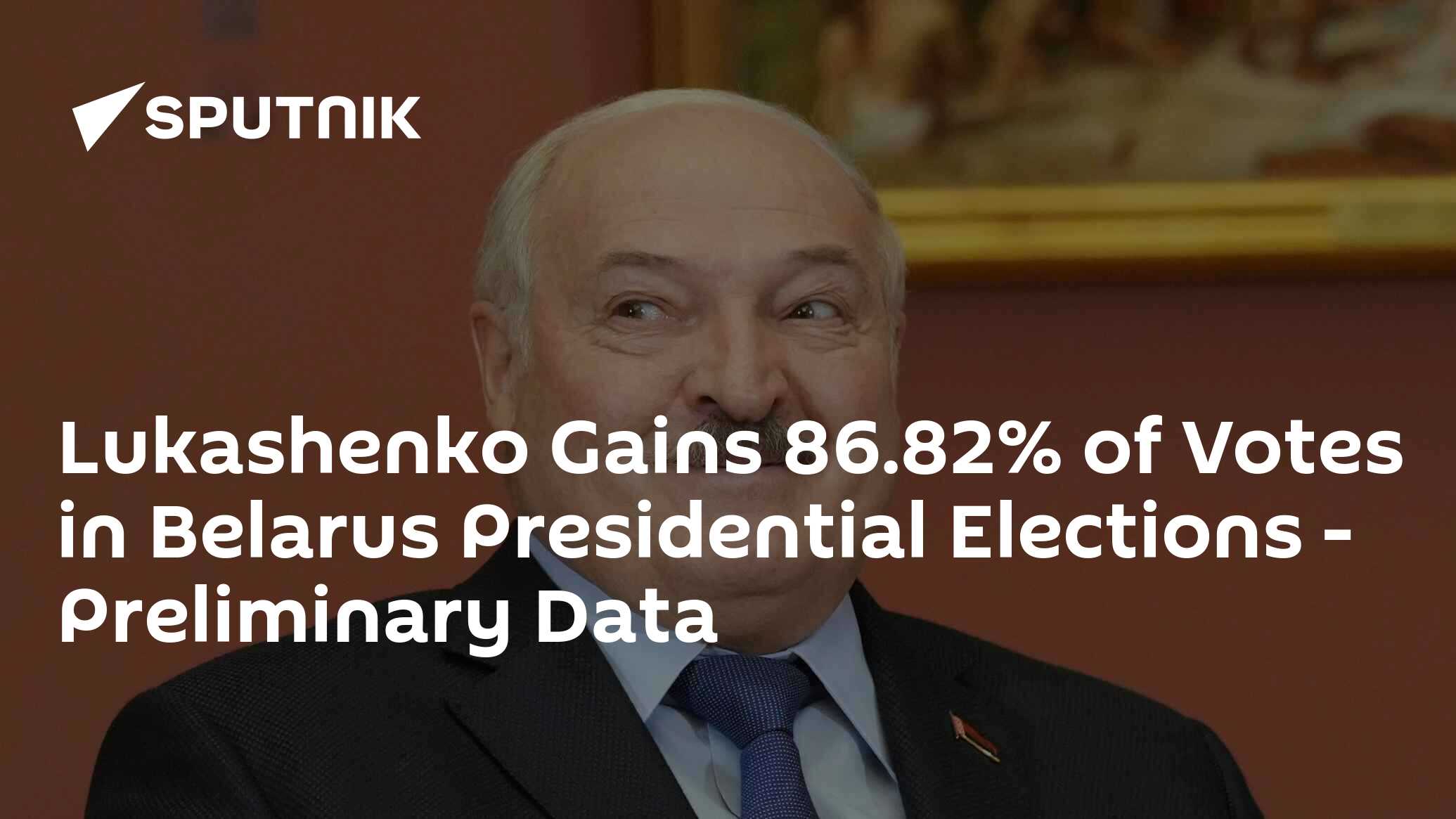 Lukashenko Gains 86.82% of Votes in Belarus Presidential Elections ...