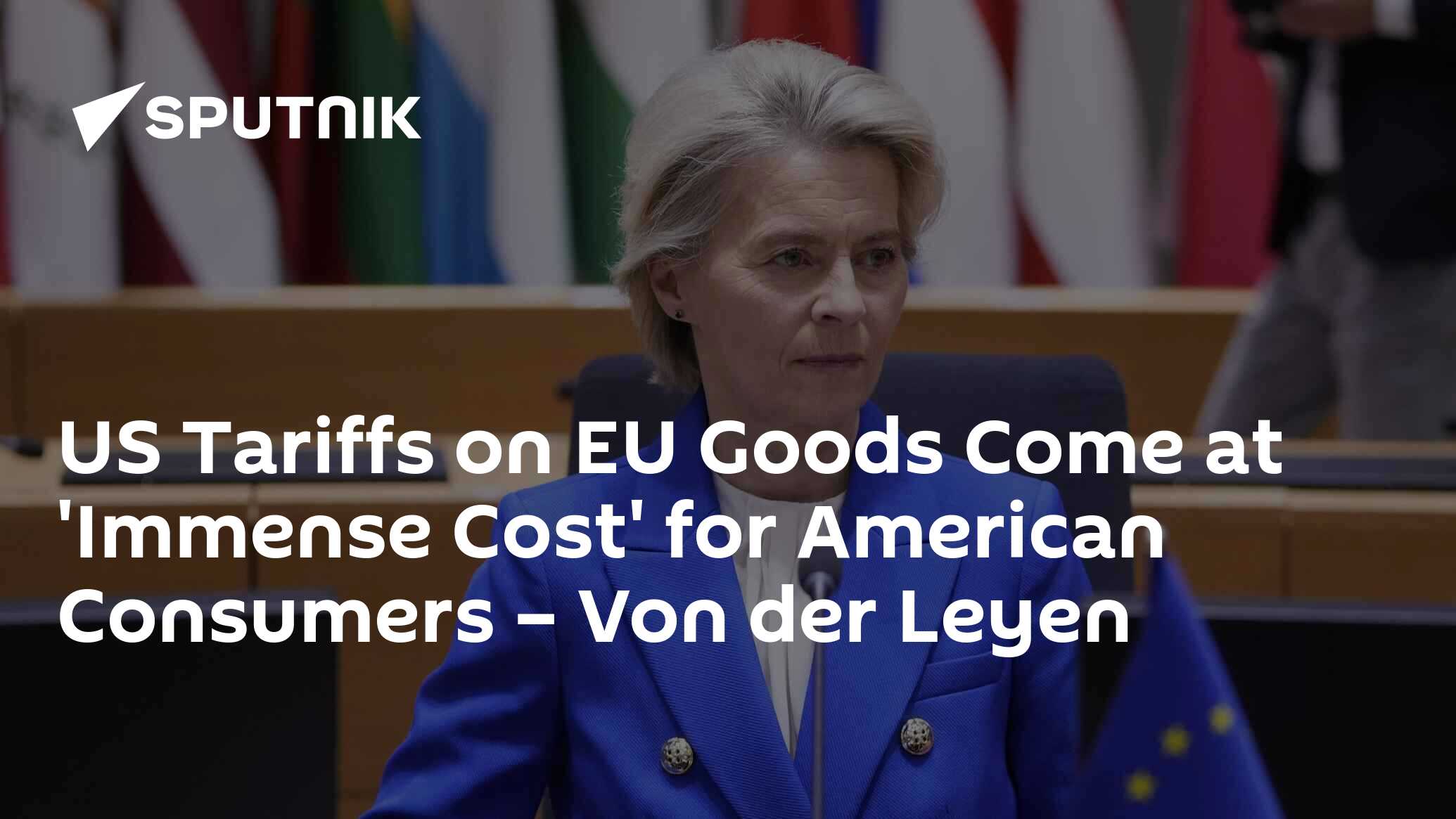 US Tariffs on EU Goods Come at 'Immense Cost' for American Consumers ...