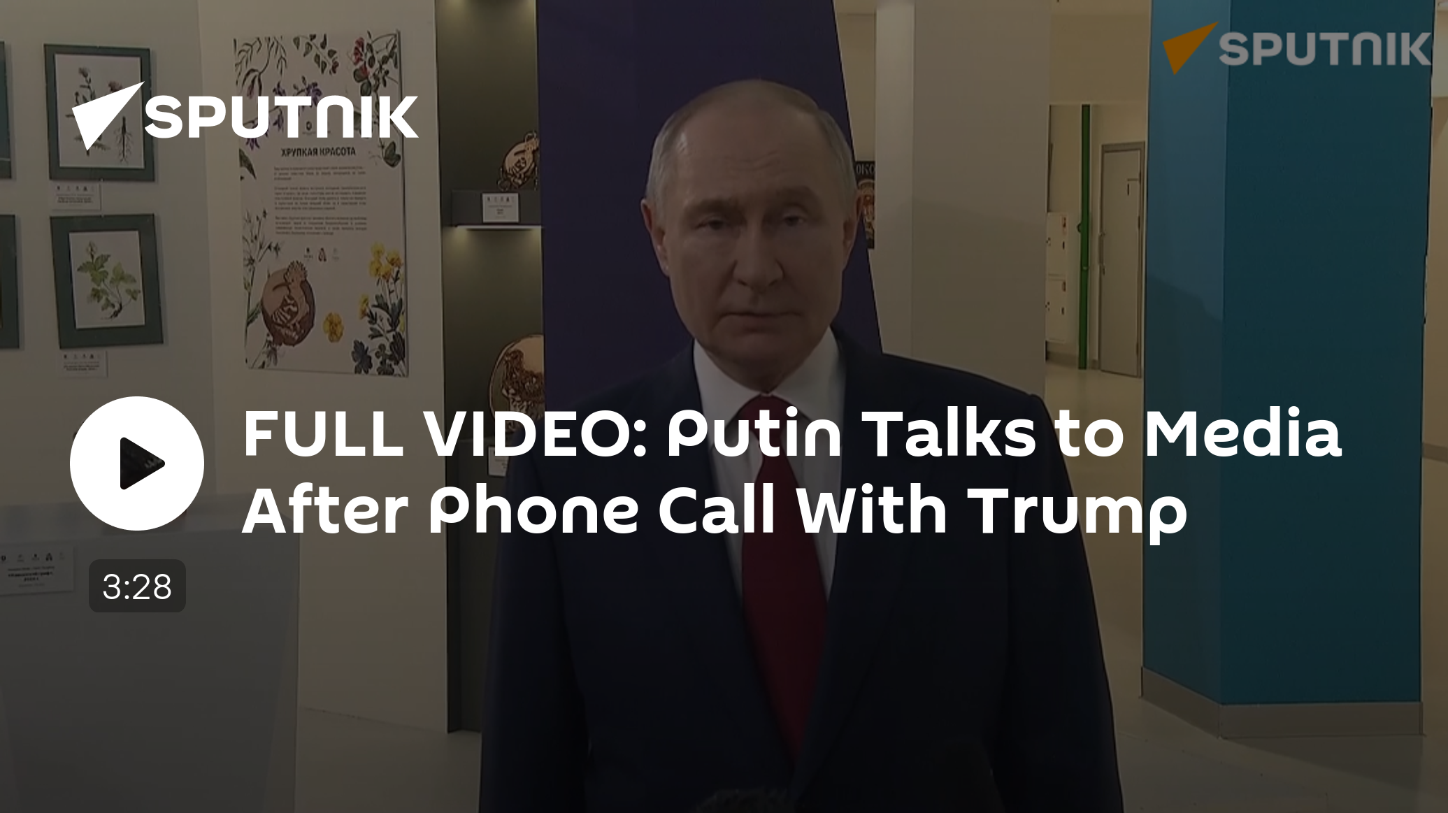 FULL VIDEO: Putin Talks to Media After Phone Call With Trump