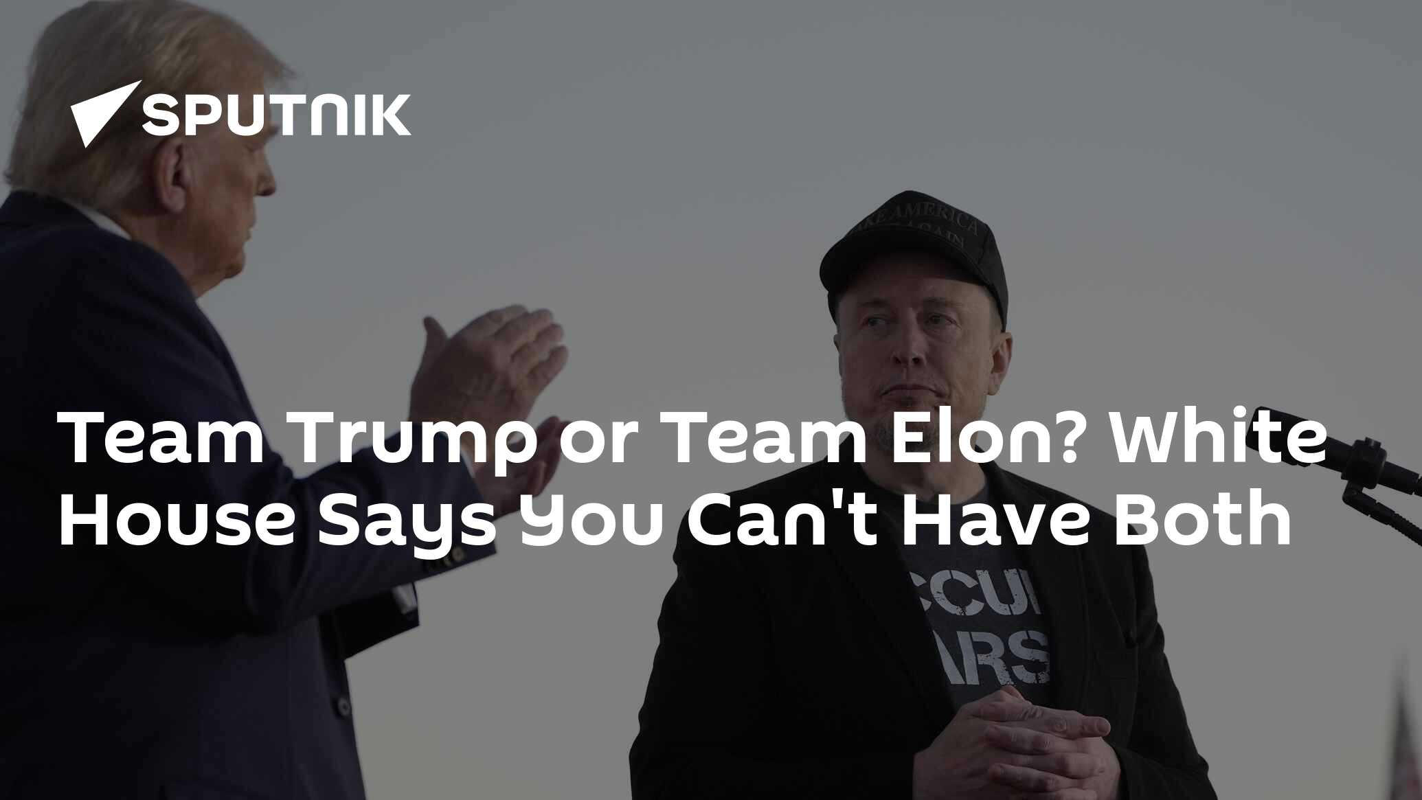 Team Trump or Team Elon? White House Says You Can't Have Both