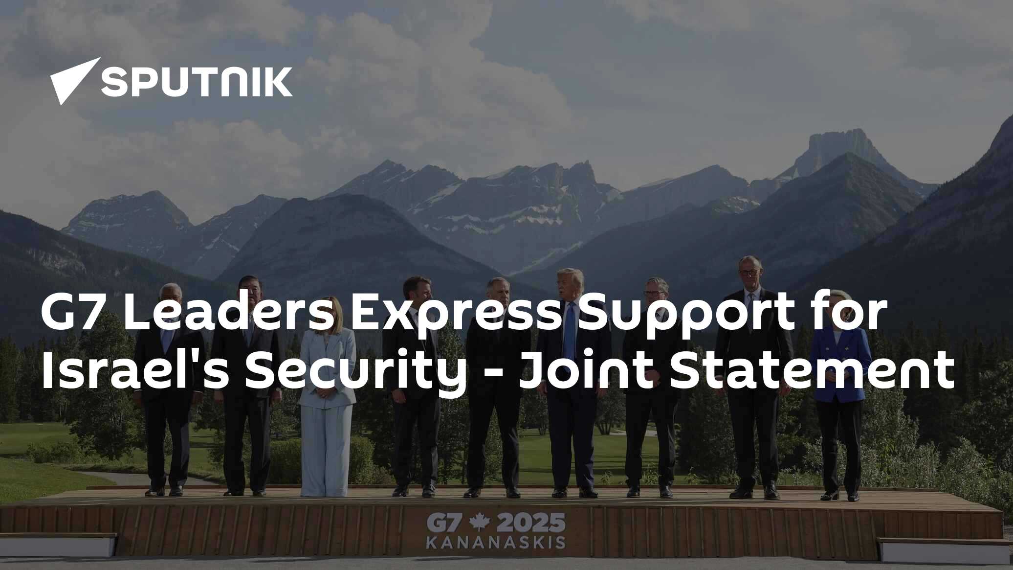 G7 Leaders Express Support for Israel's Security - Joint Statement