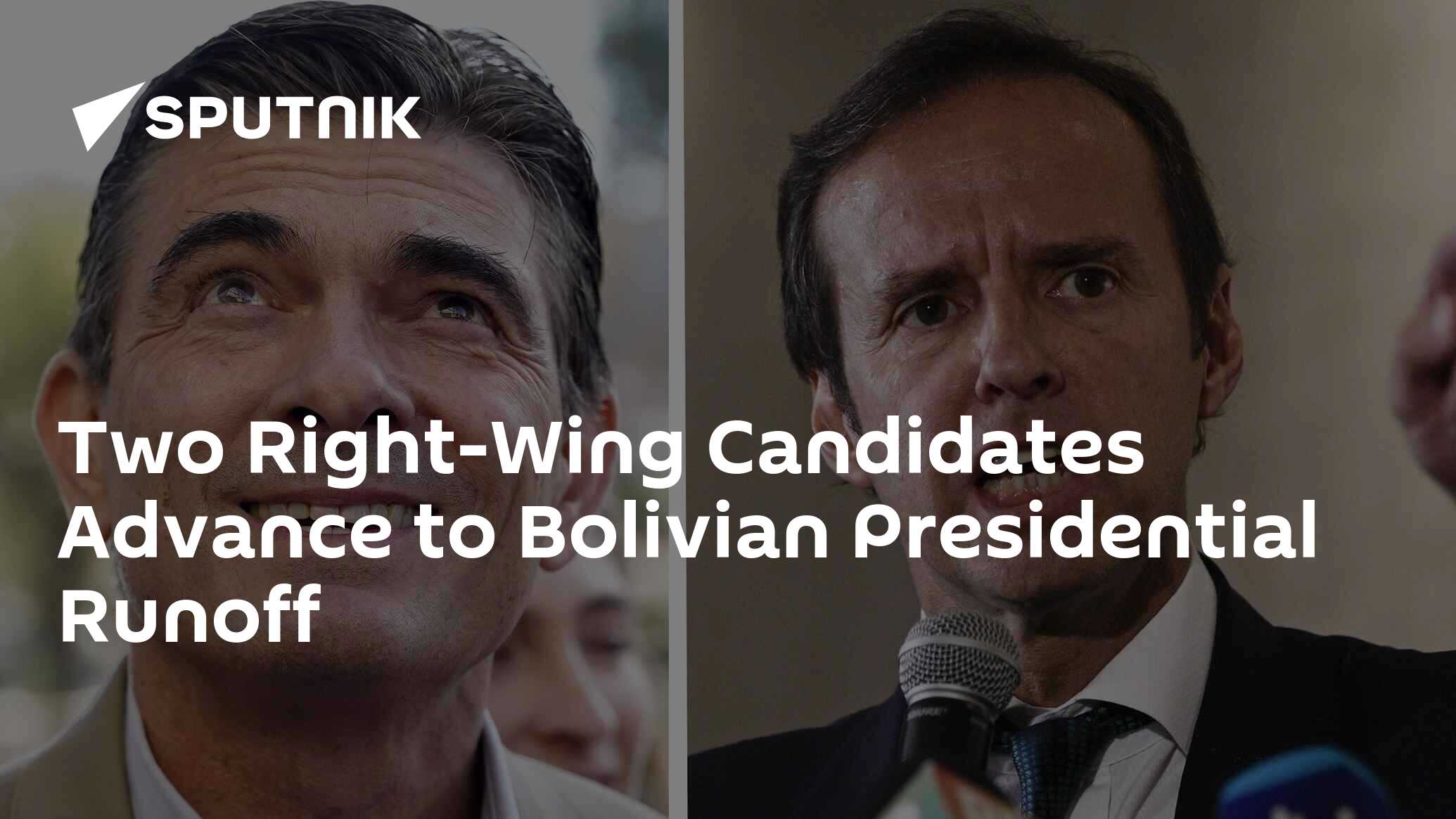 Two Right-Wing Candidates Advance to Bolivian Presidential Runoff