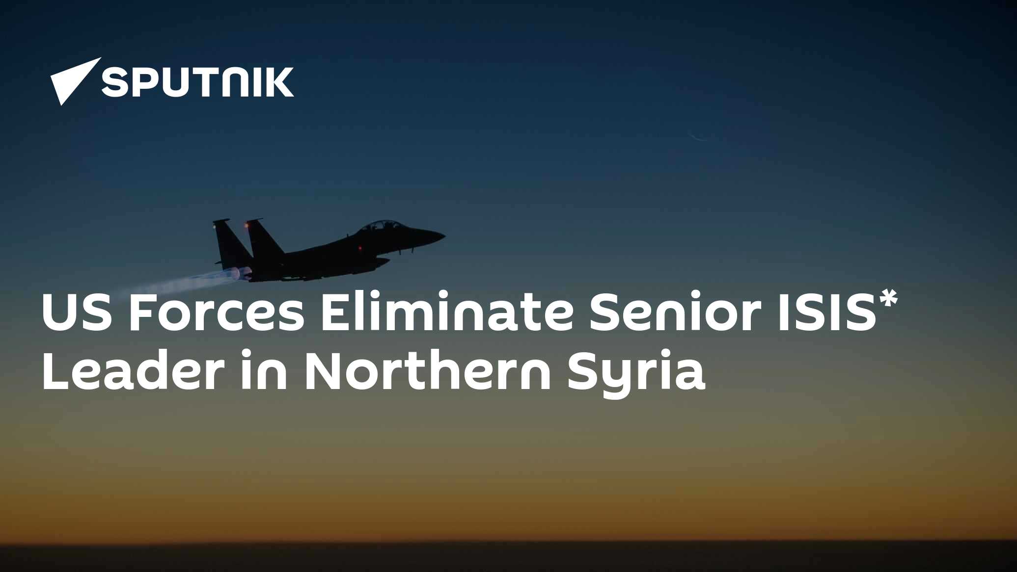 US Forces Eliminate Senior ISIS* Leader in Northern Syria