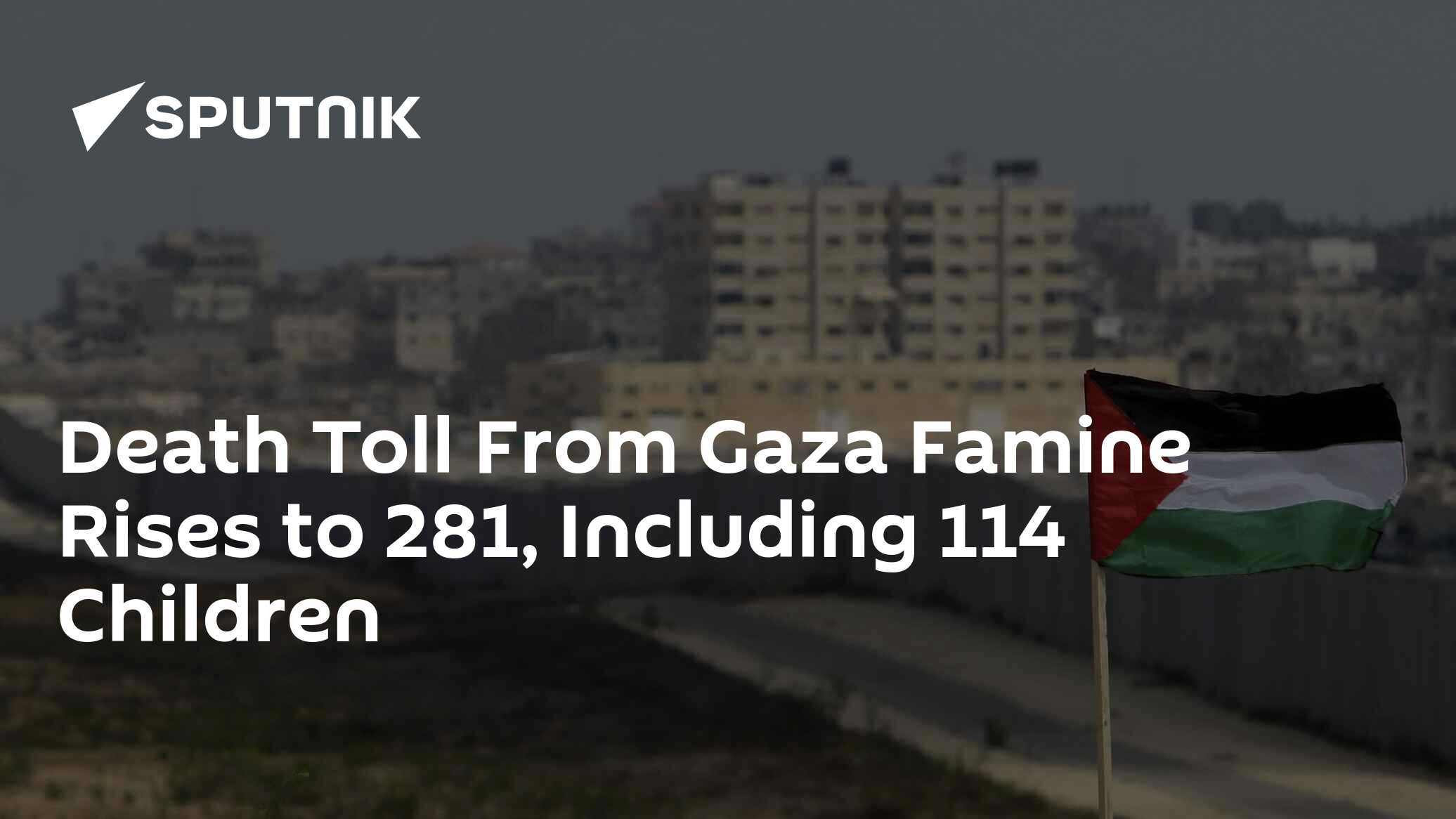 Death Toll From Gaza Famine Rises to 281, Including 114 Children