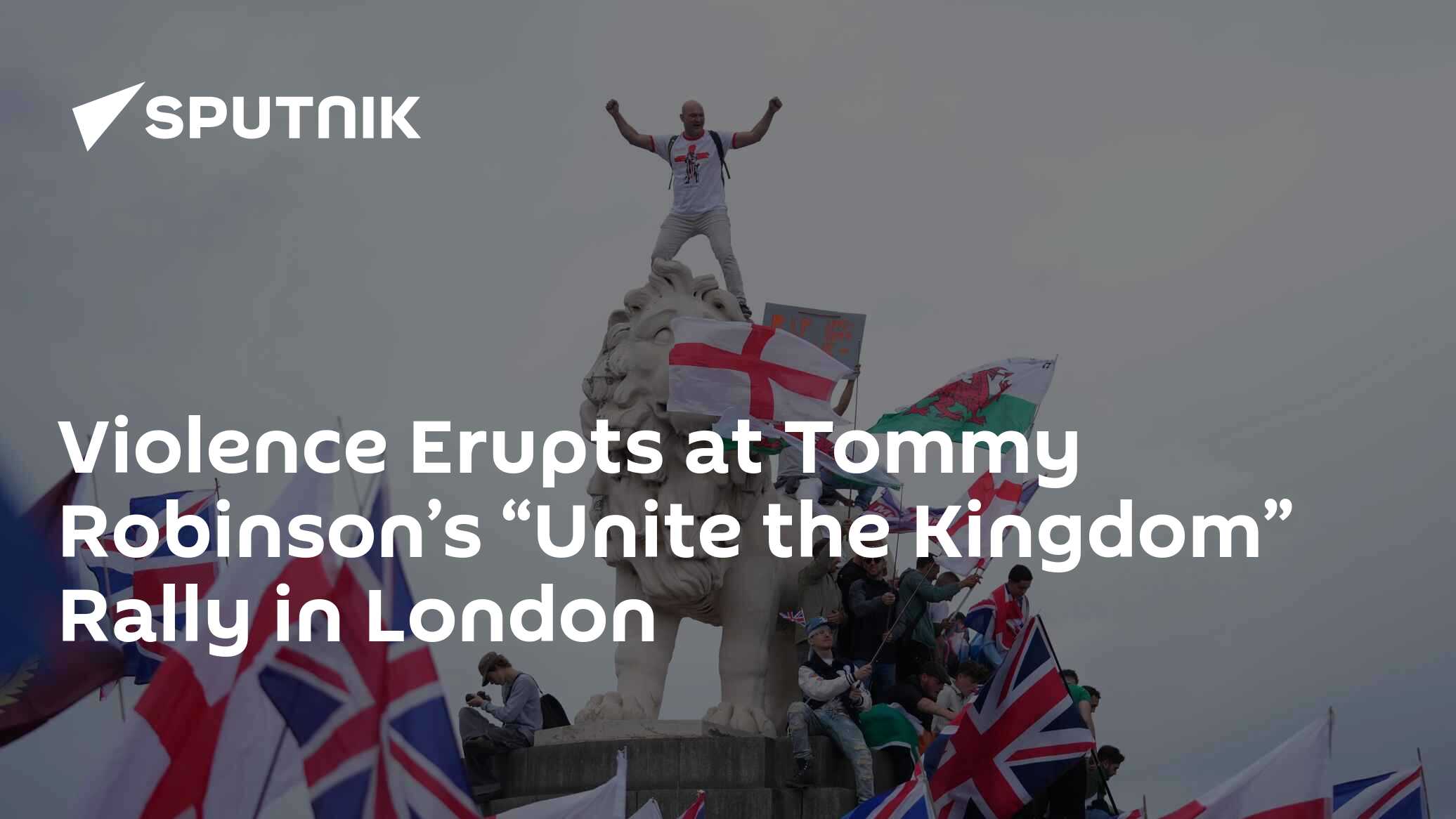 Violence Erupts at Tommy Robinson’s “Unite the Kingdom” Rally in London