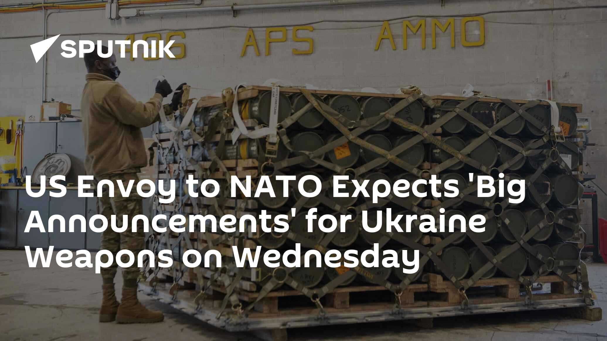 US Envoy to NATO Expects 'Big Announcements' for Ukraine Weapons on ...