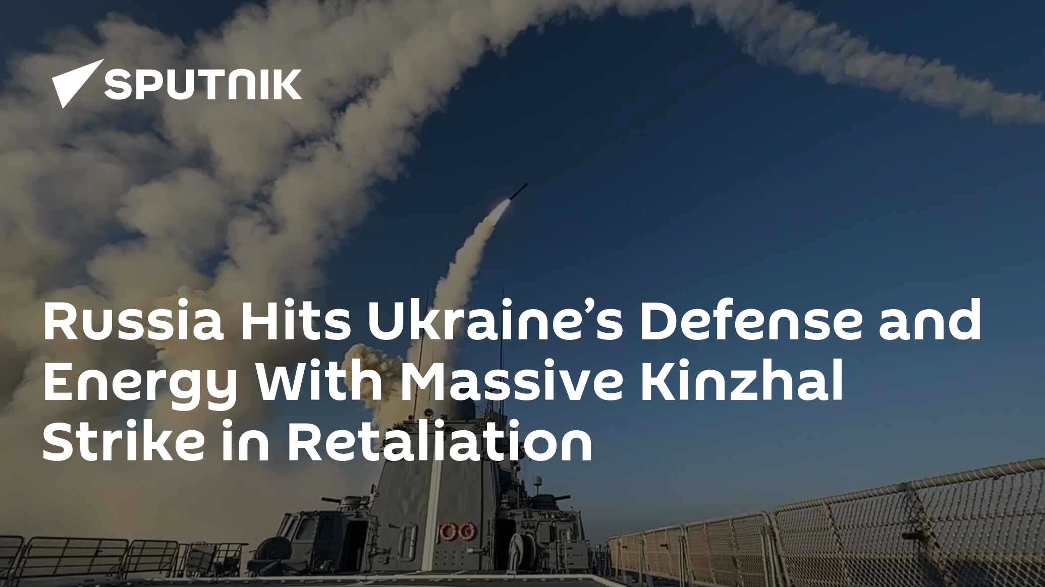 Russia Launches Massive Kinzhal Strike Against Ukrainian Defense and ...