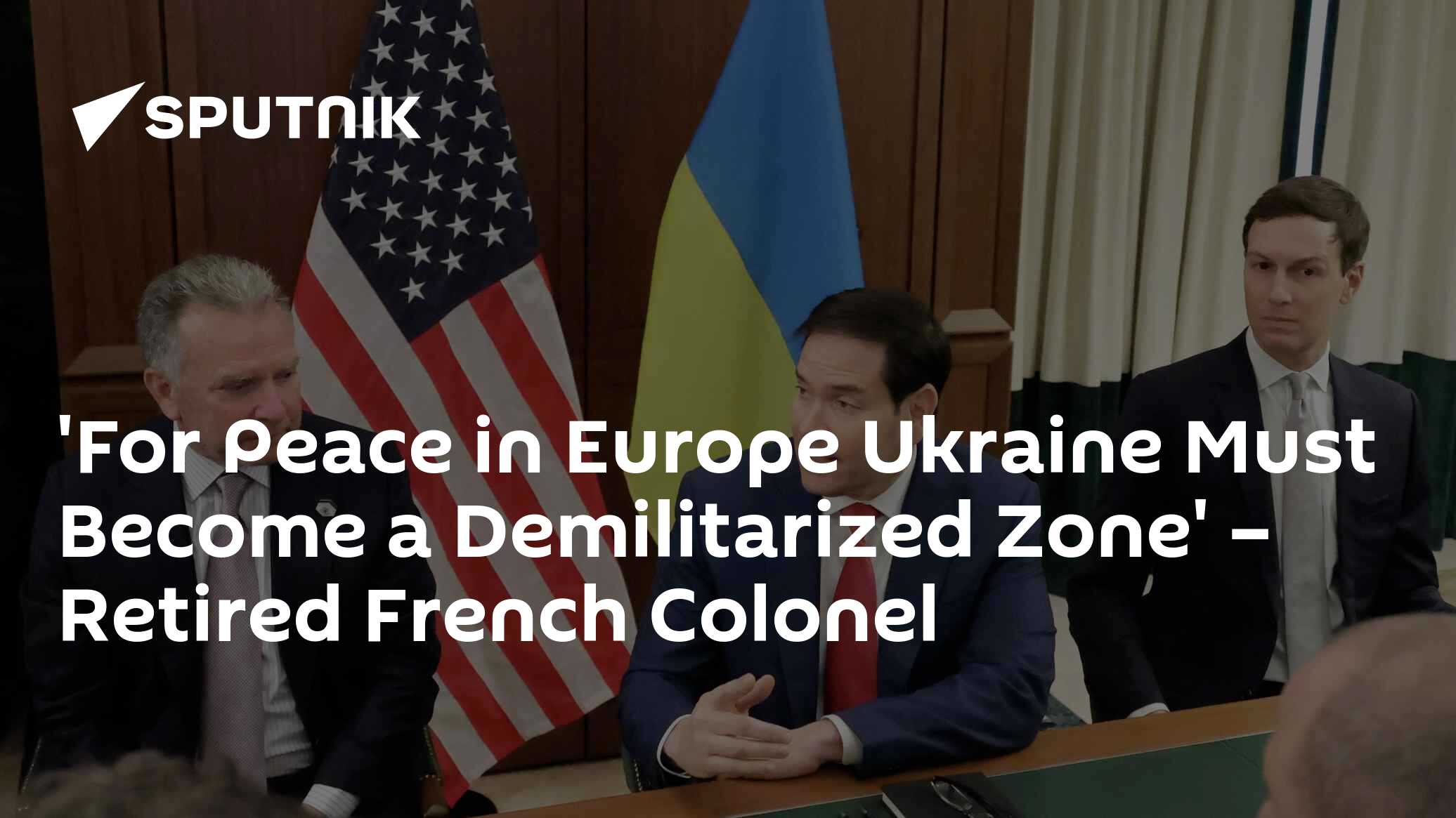 'For Peace in Europe Ukraine Must Become a Demilitarized Zone ...