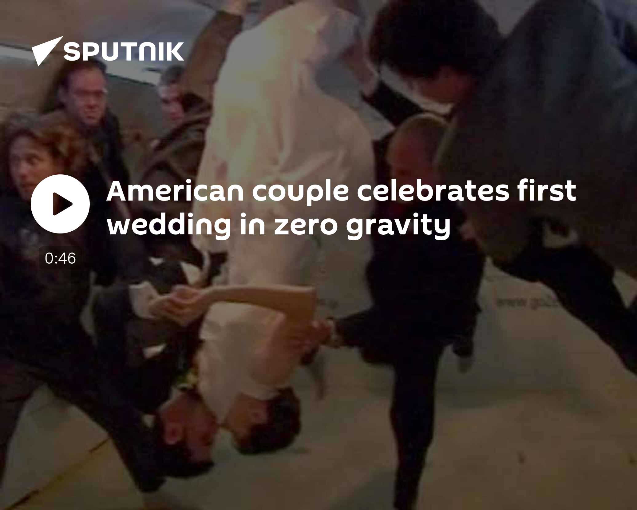 American couple celebrates first wedding in zero gravity - 23.06.2009 ...