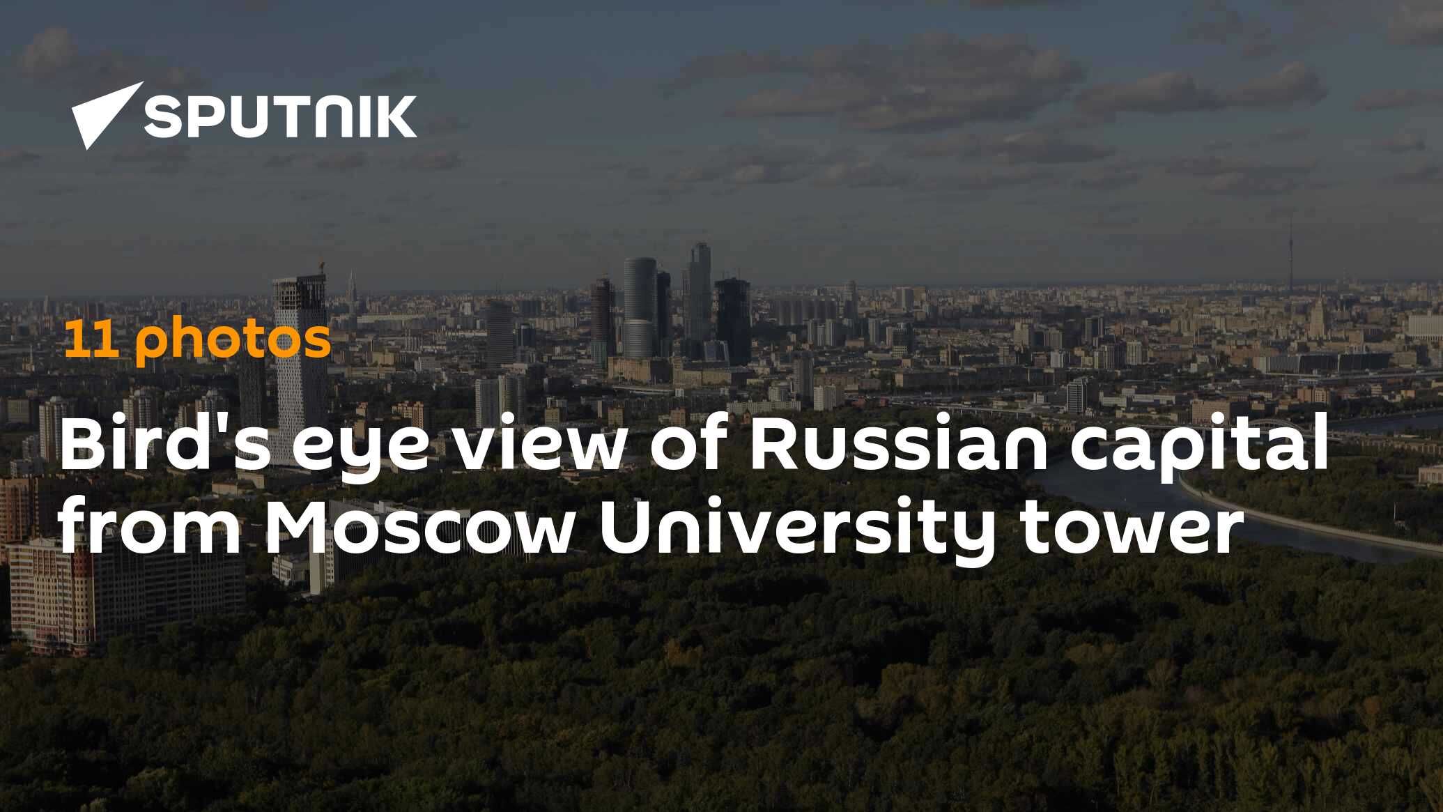 Bird's eye view of Russian capital from Moscow University tower - 22.09 ...