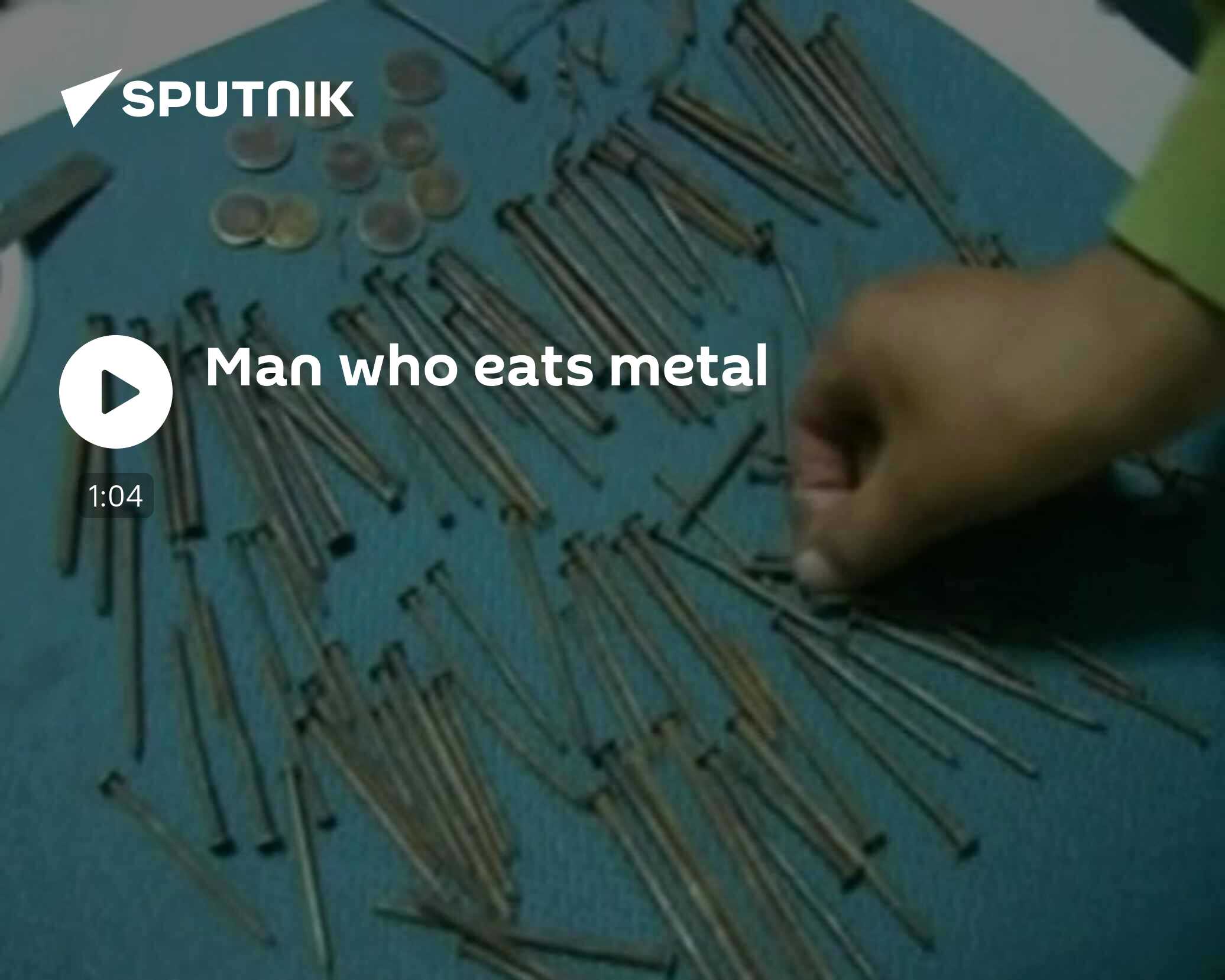 Man who eats metal - 12.11.2009, Sputnik International