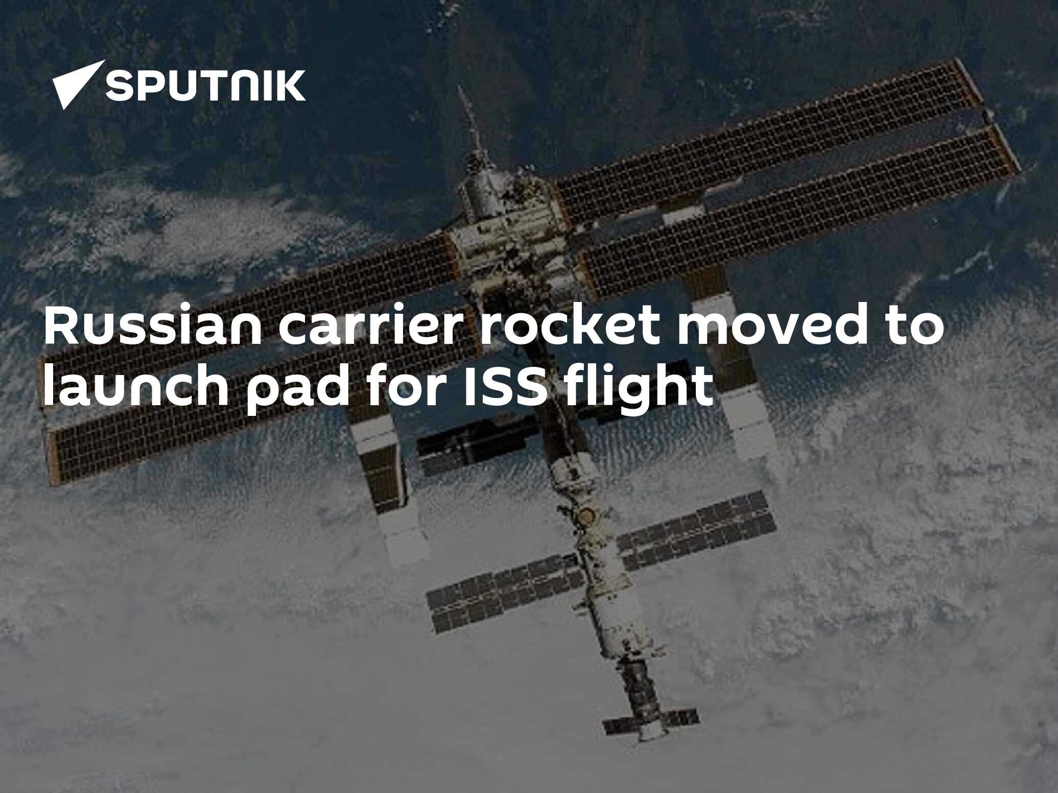 Russian carrier rocket moved to launch pad for ISS flight - 31.03.2010, Sputnik International