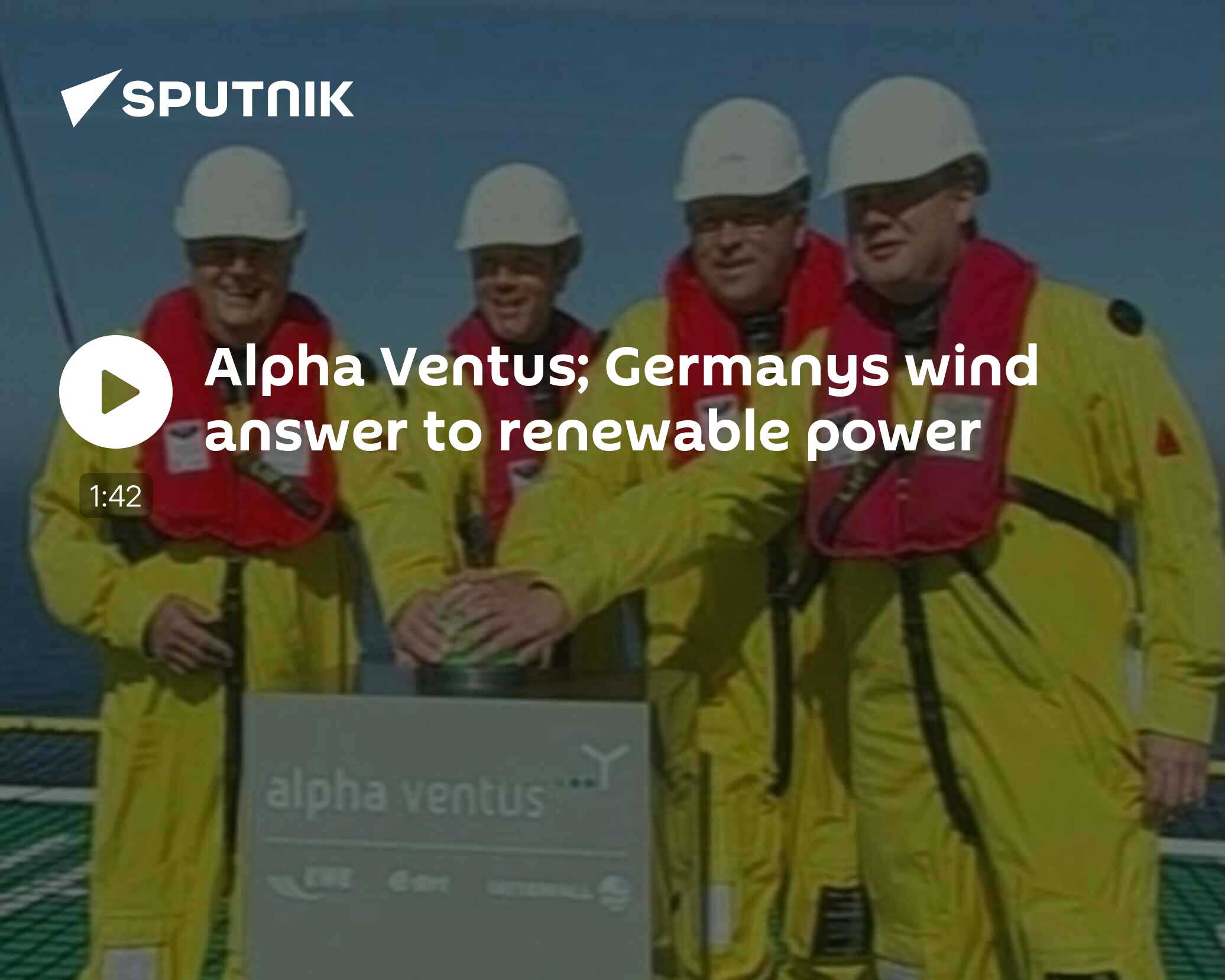Alpha Ventus; Germanys wind answer to renewable power - 28.04.2010, Sputnik International