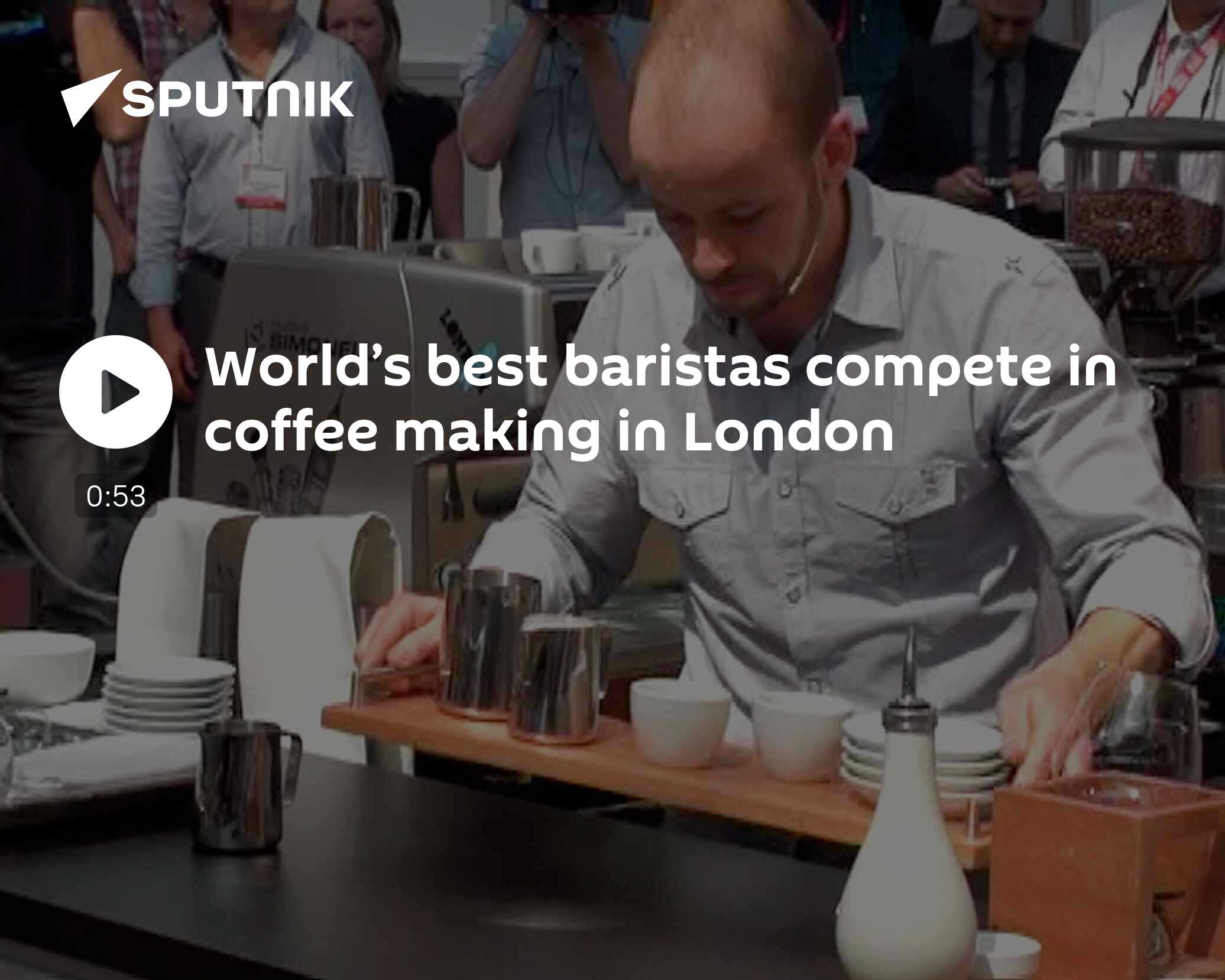 World’s best baristas compete in coffee making in London - 29.06.2010 ...