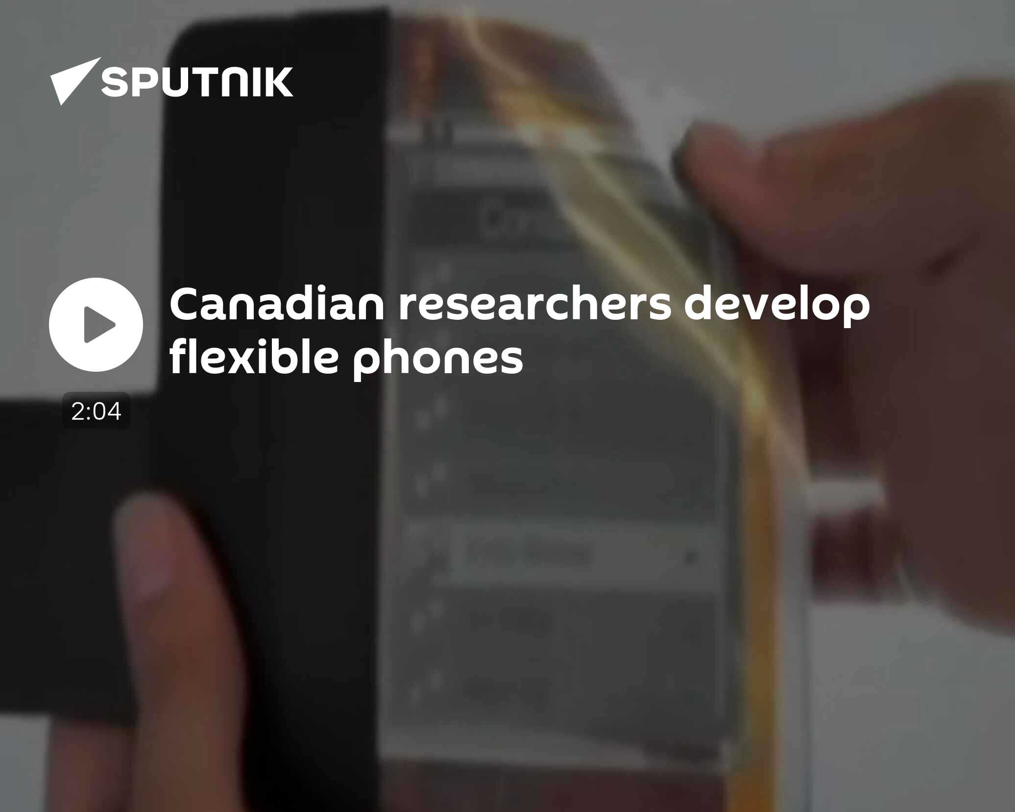 Canadian researchers develop flexible phones - 05.05.2011, Sputnik ...