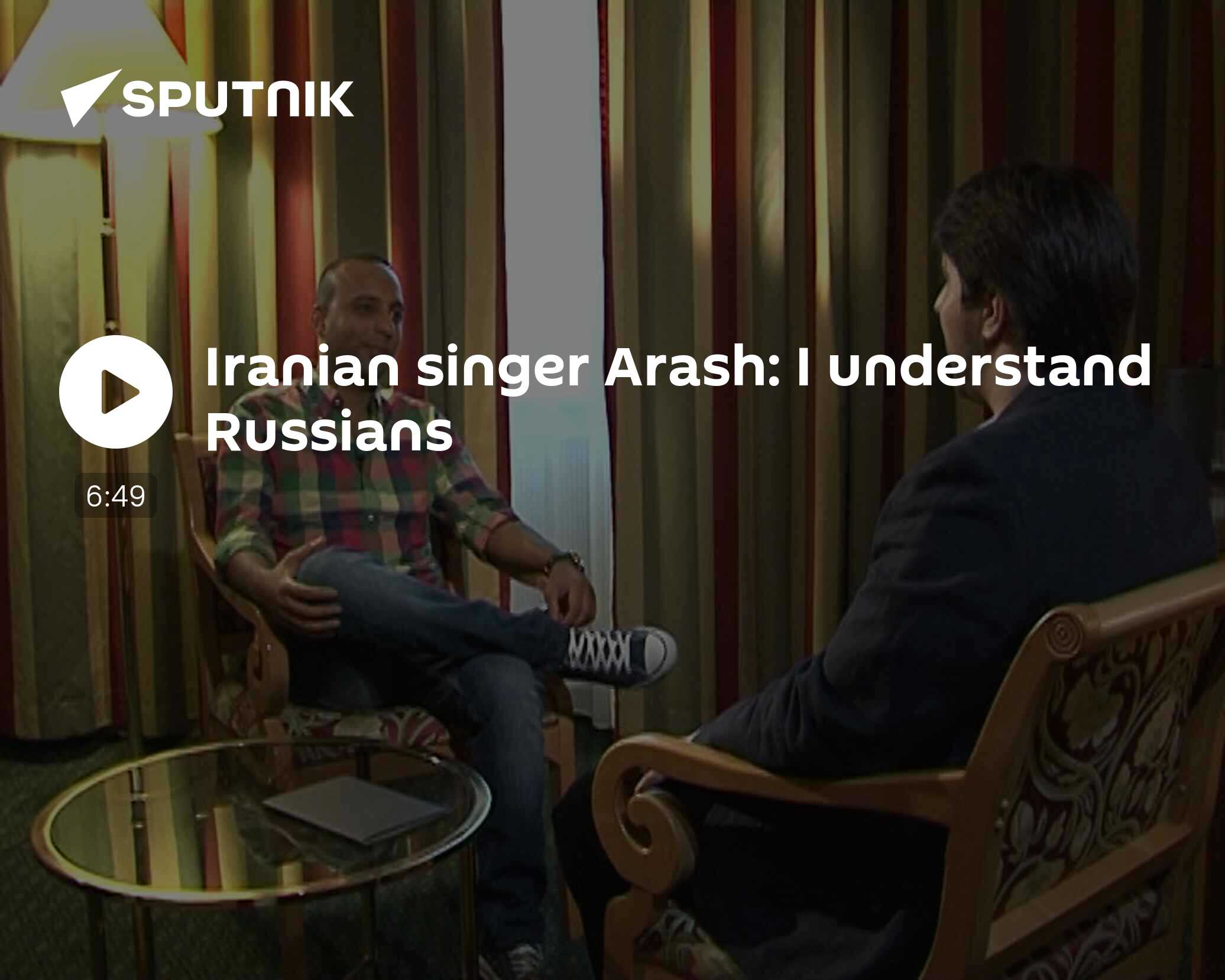 Iranian singer Arash: I understand Russians - 08.06.2011, Sputnik ...