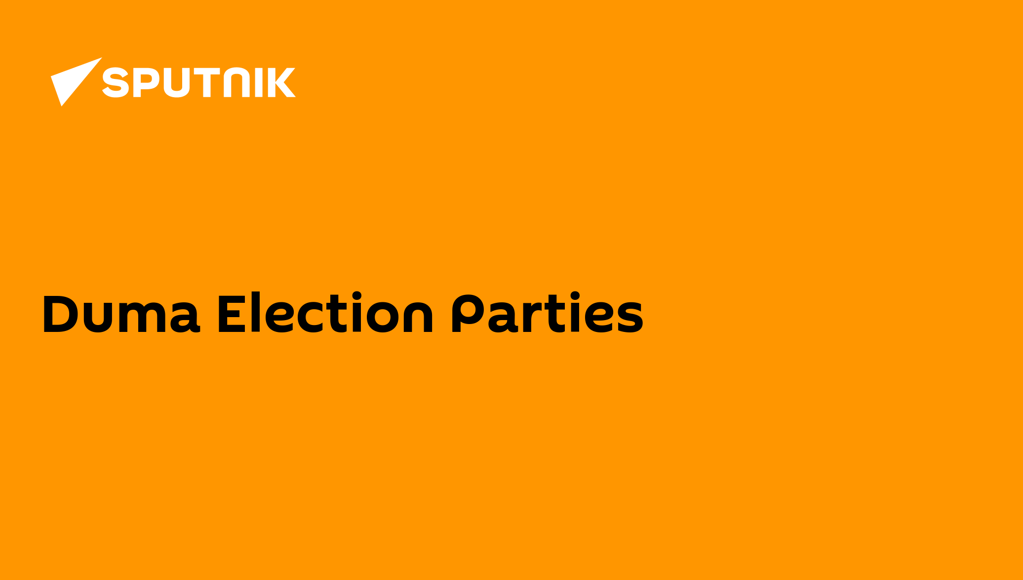 Duma Election Parties - 24.11.2011, Sputnik International