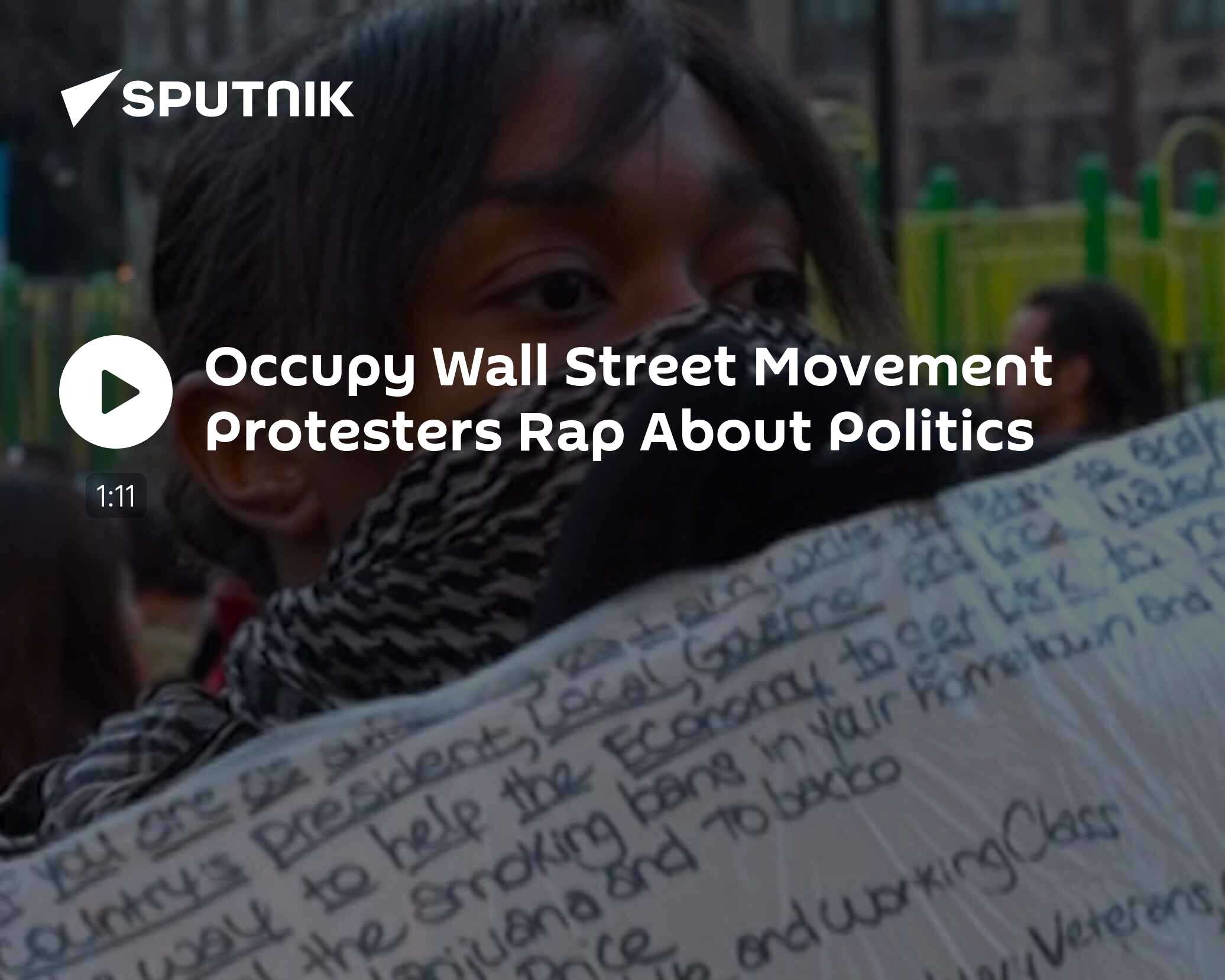 Occupy Wall Street Movement Protesters Rap About Politics - 01.03.2012 ...