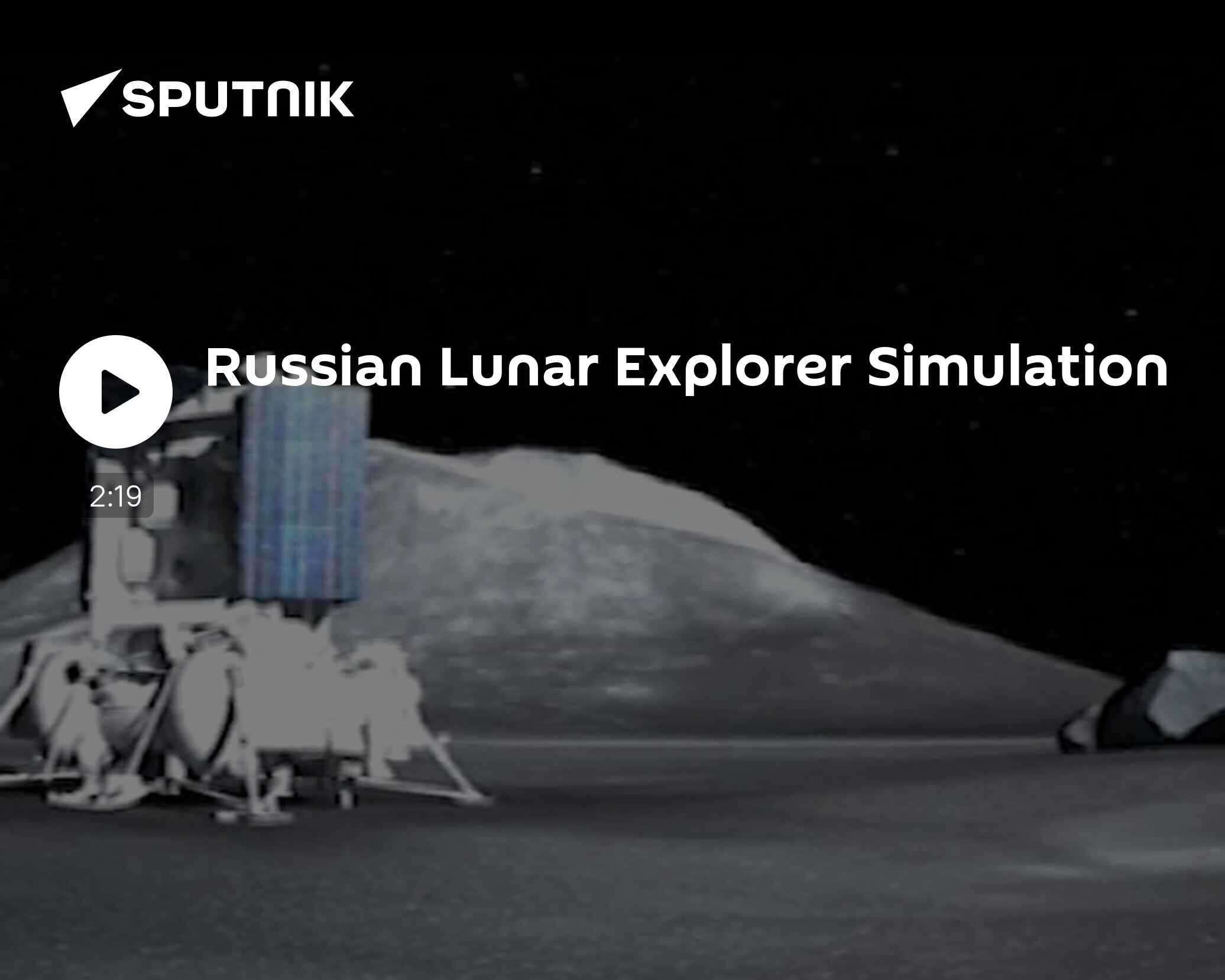 Russian Lunar Explorer Simulation - 12.04.2012, Sputnik International