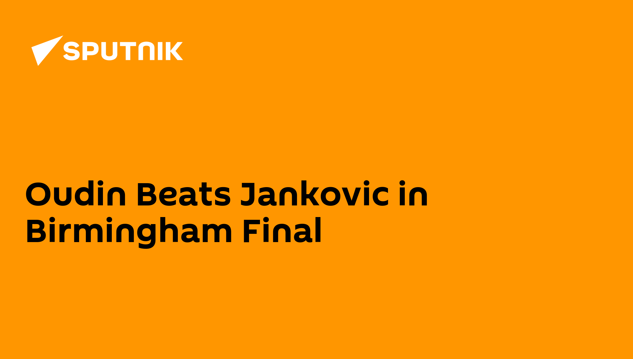 Oudin Beats Jankovic in Birmingham Final - 18.06.2012, Sputnik ...