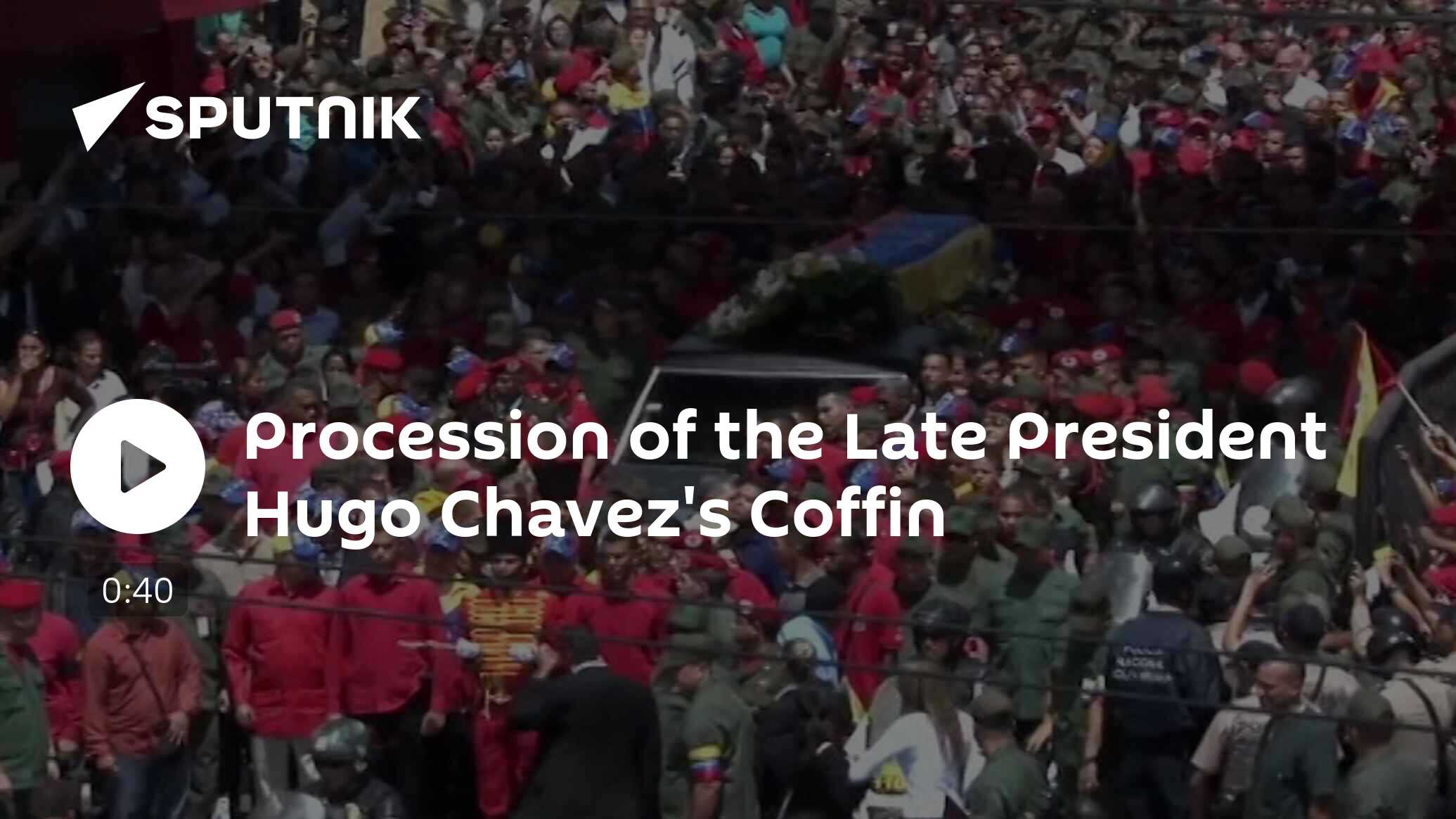 Procession of the Late President Hugo Chavez's Coffin - 07.03.2013 ...