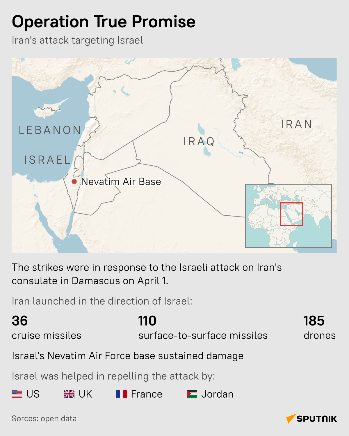 Infographics: Iran's Operation 'True Promise' Launched on Israel