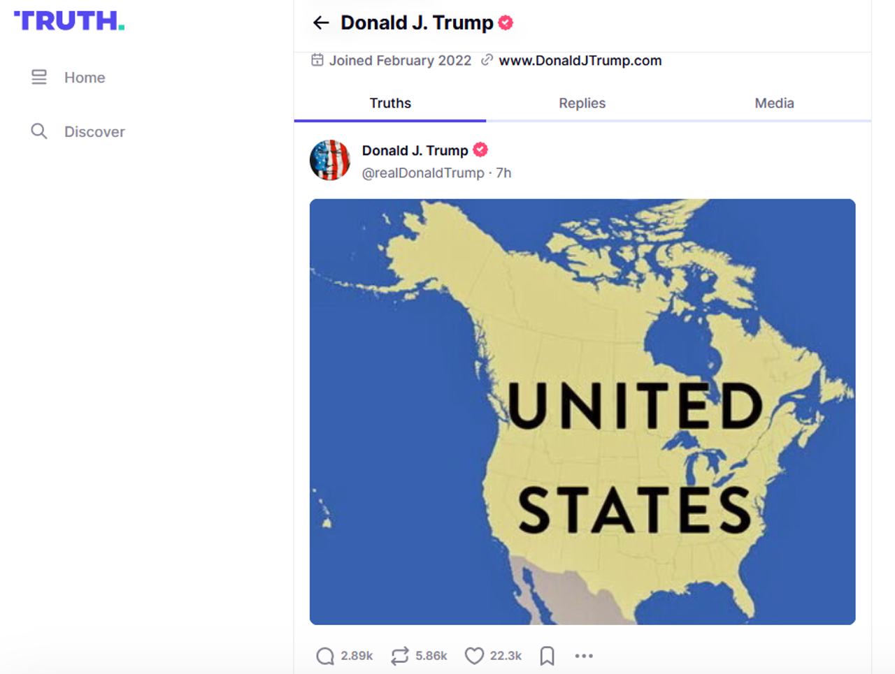Geography Lessons With Trump: Future POTUS Shares Map With Canada as ...